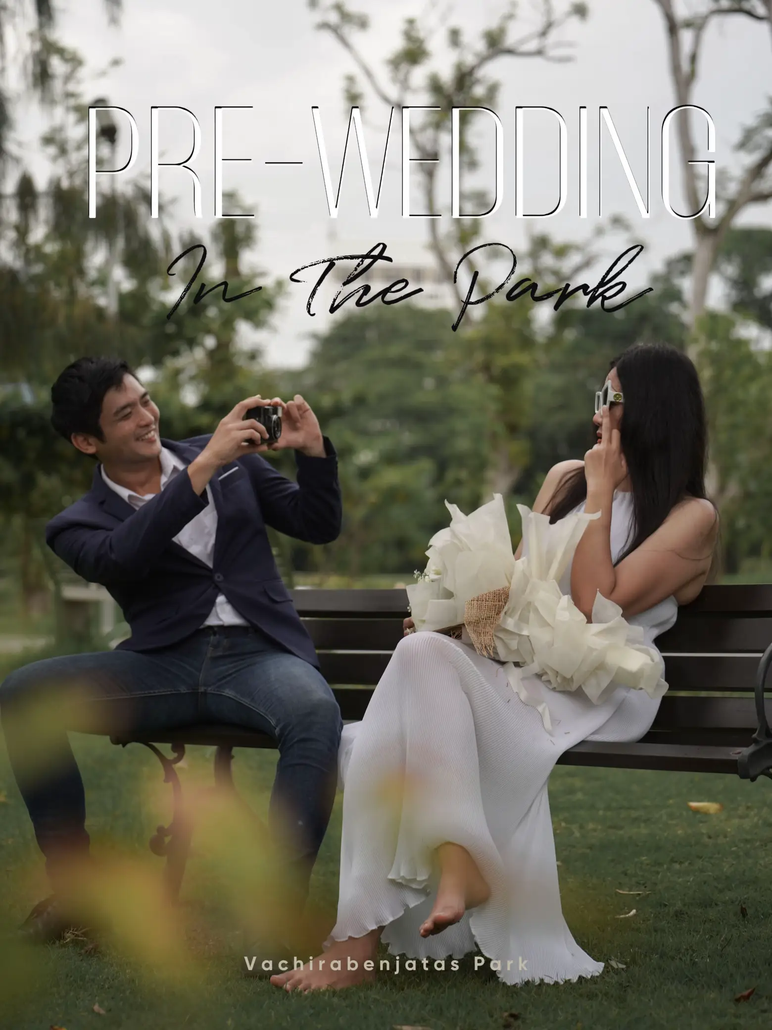 Pre wedding เปิดพิกัดถ่ายพรีที่สวนป่าเบญจกิติ :) | แกลเลอรีที่โพสต์โดย Auntisa S | Lemon8