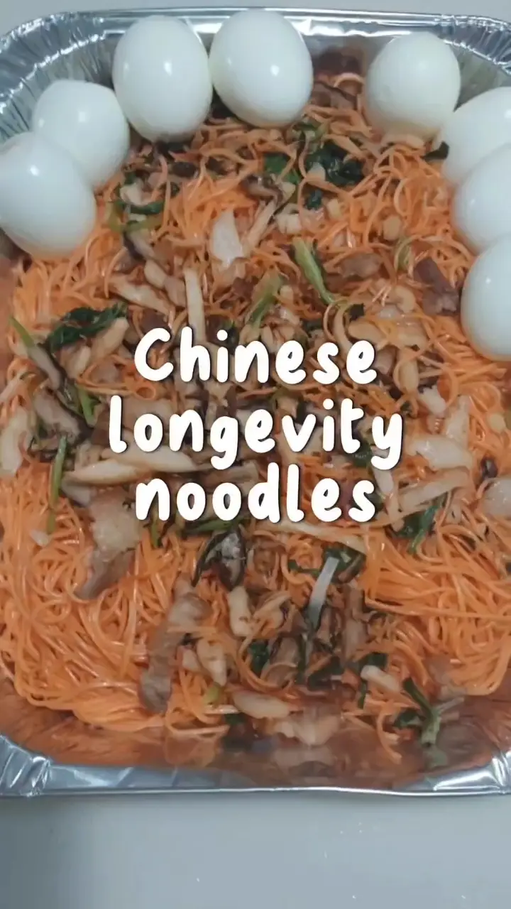 CHINESE LONGEVITY NOODLES recipe 🍜🍝 | Video published by scorpiochef ...