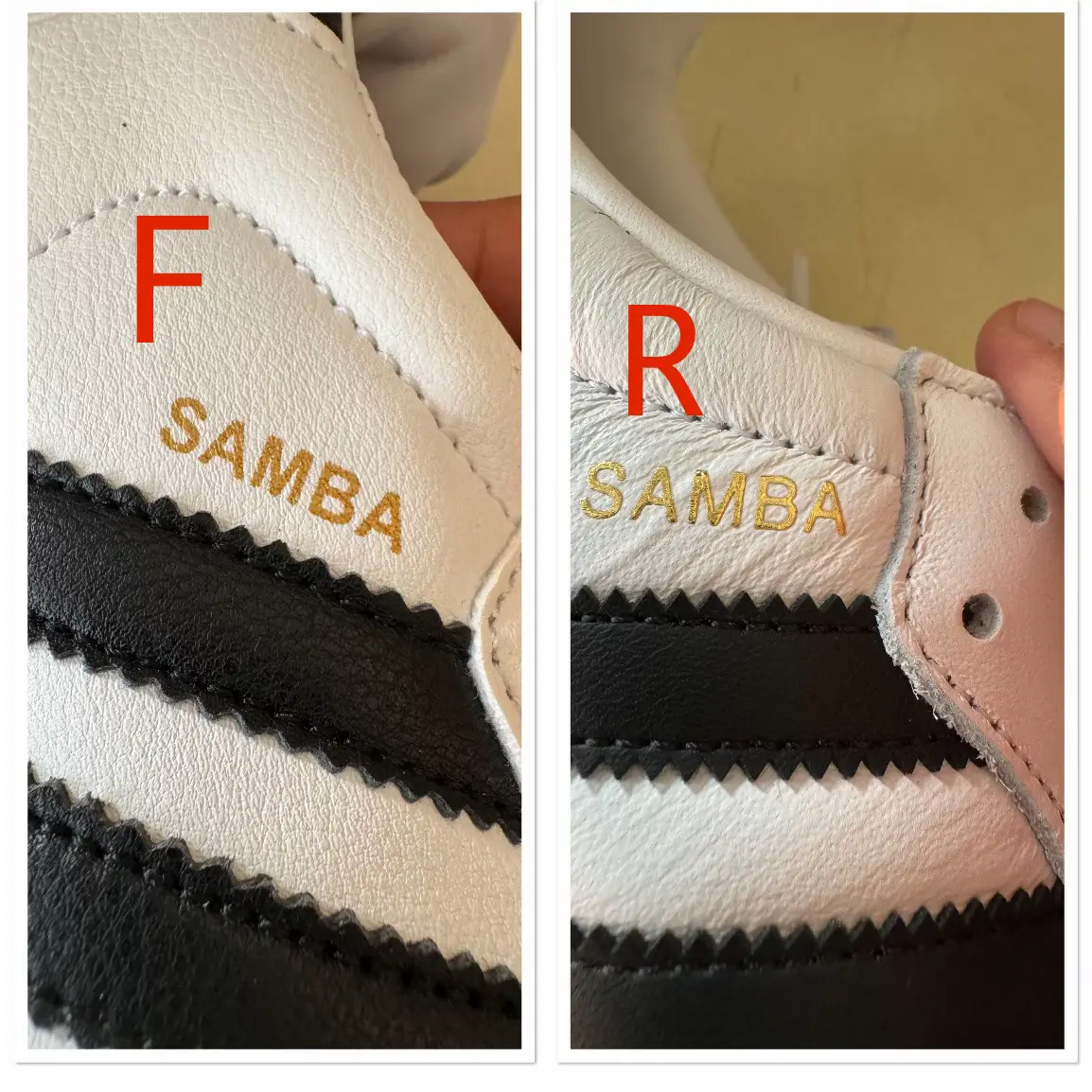 Real and fake รองเท้า SAMBA OG | แกลเลอรีที่โพสต์โดย I am may☺️ | Lemon8