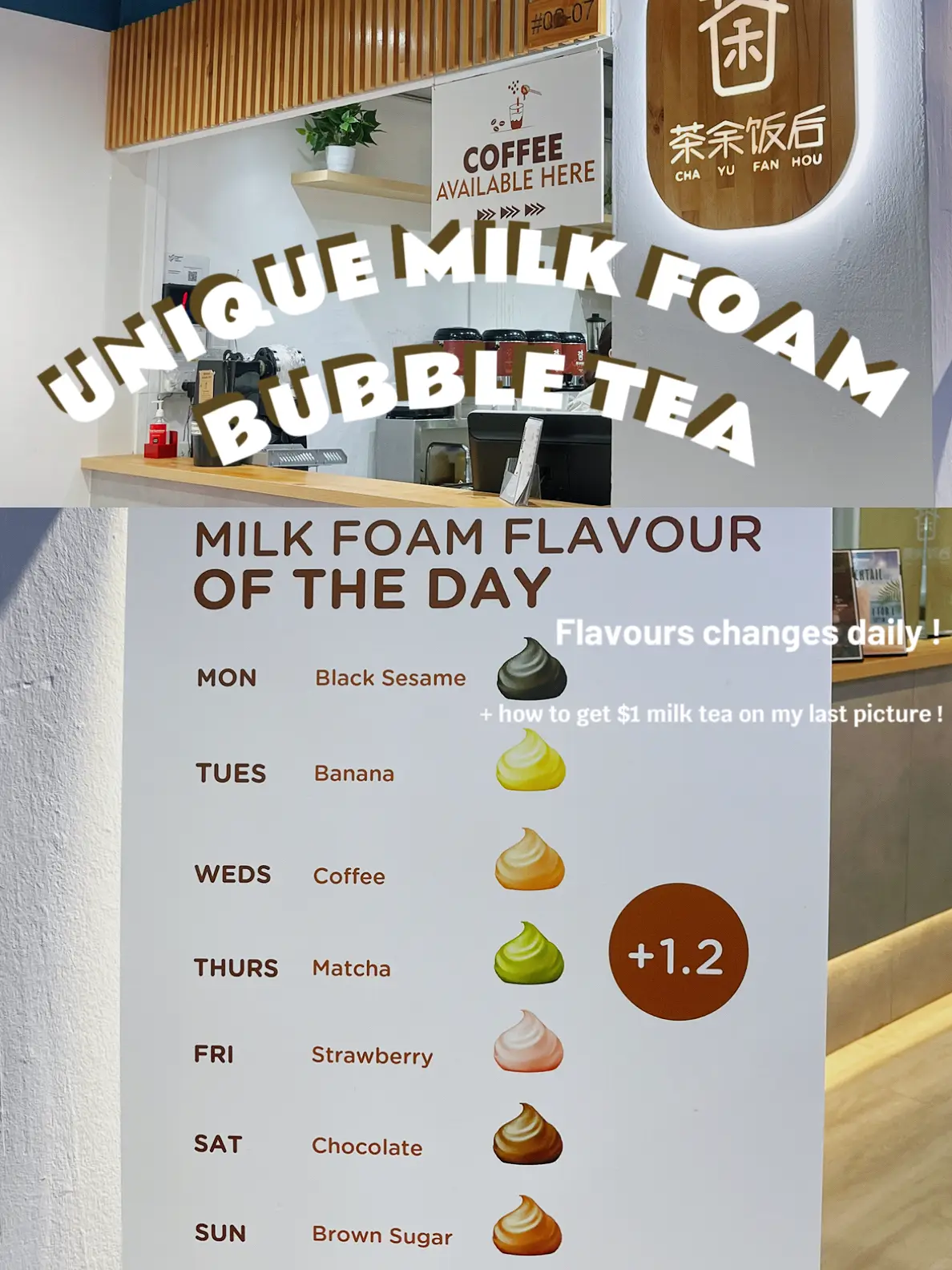 Unique milk foam flavour daily !? 😱 | Gallery posted by Joannehsm | Lemon8