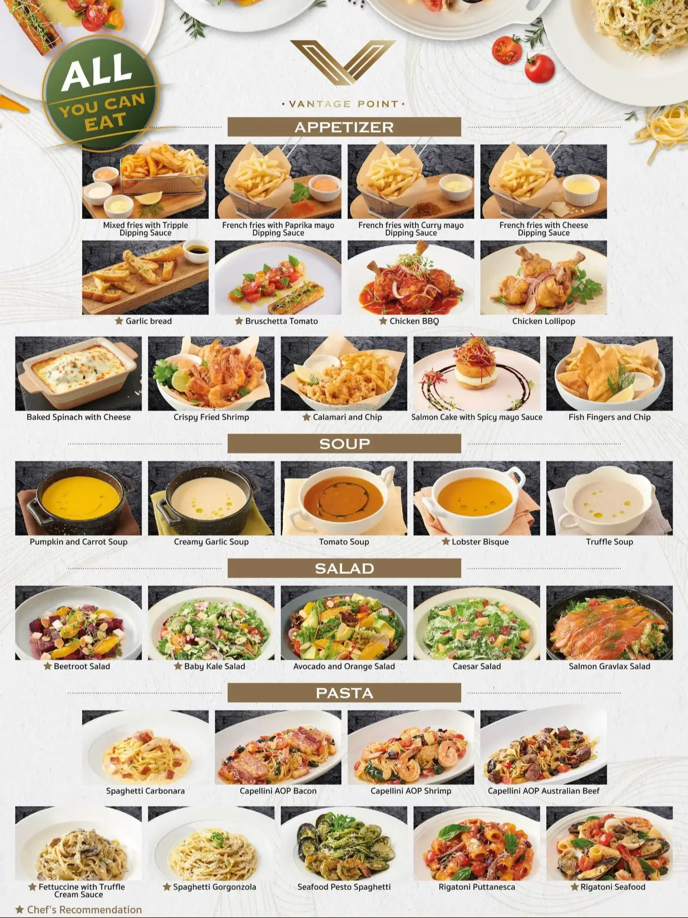 VANTAGE POINT 🍝 บุฟเฟต์สไตล์ยุโรป วิวสวนเบญฯ | แกลเลอรีที่โพสต์โดย หมิ ...