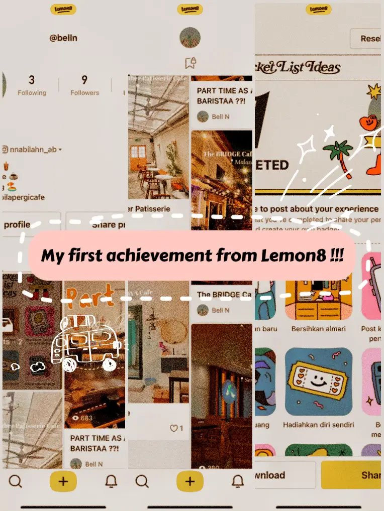 My first achievement from Lemon8 !!! | Galeri disiarkan oleh Bell N | Lemon8