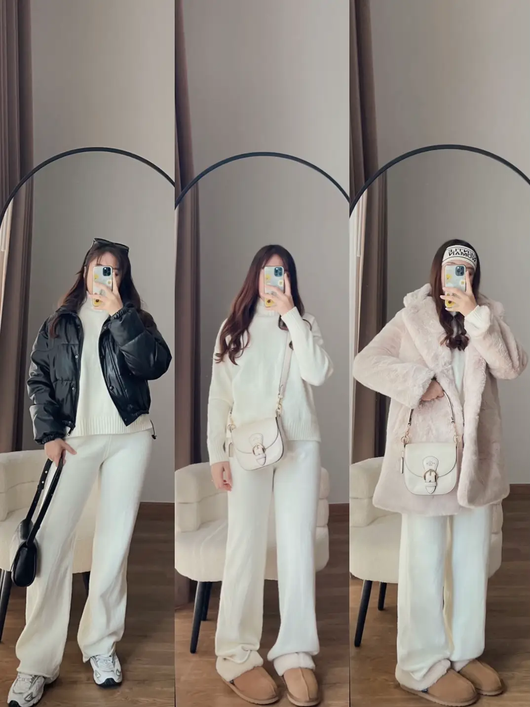 White&Cream OOTD Winter | แกลเลอรีที่โพสต์โดย Stockhome | Lemon8