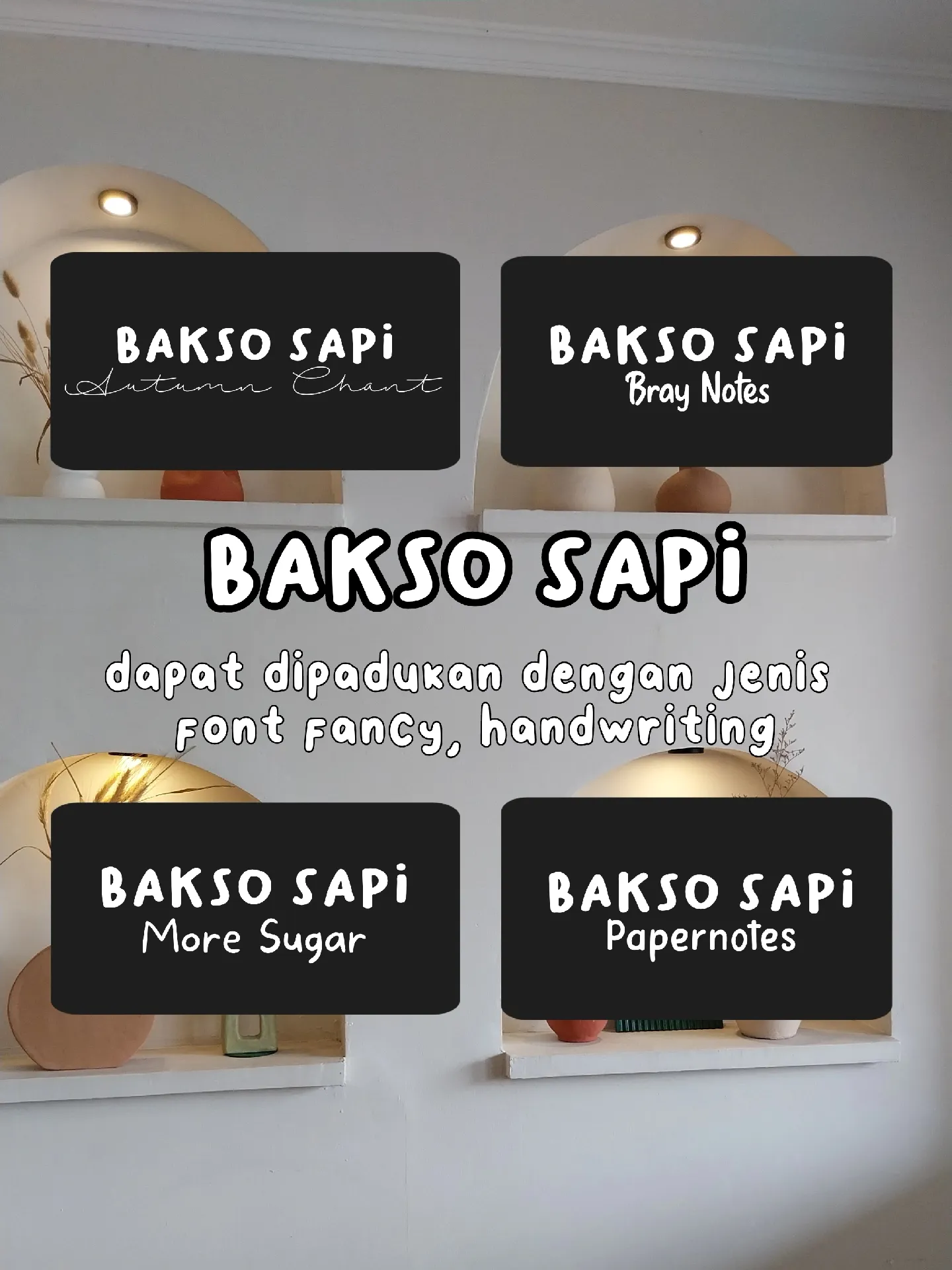 REKOMENDASI KOMBINASI FONT | Galeri diposting oleh Study and Tips | Lemon8