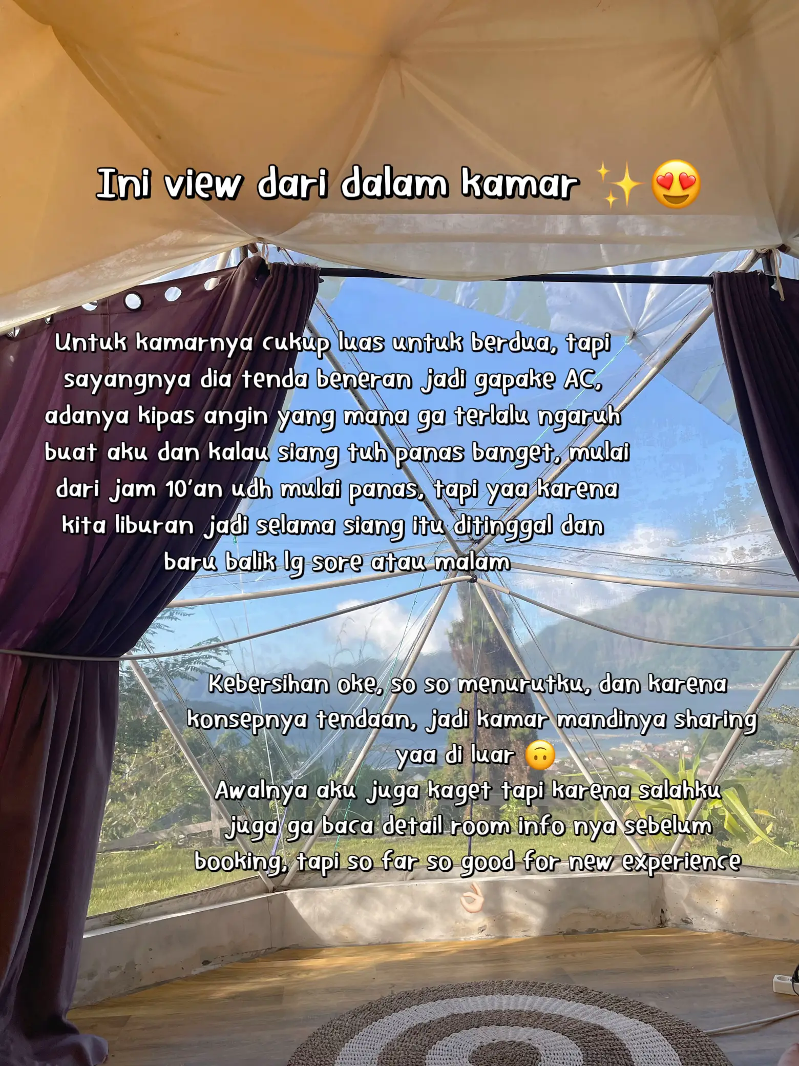 Glamping di bubble tent? | Galeri diposting oleh ivy | Lemon8