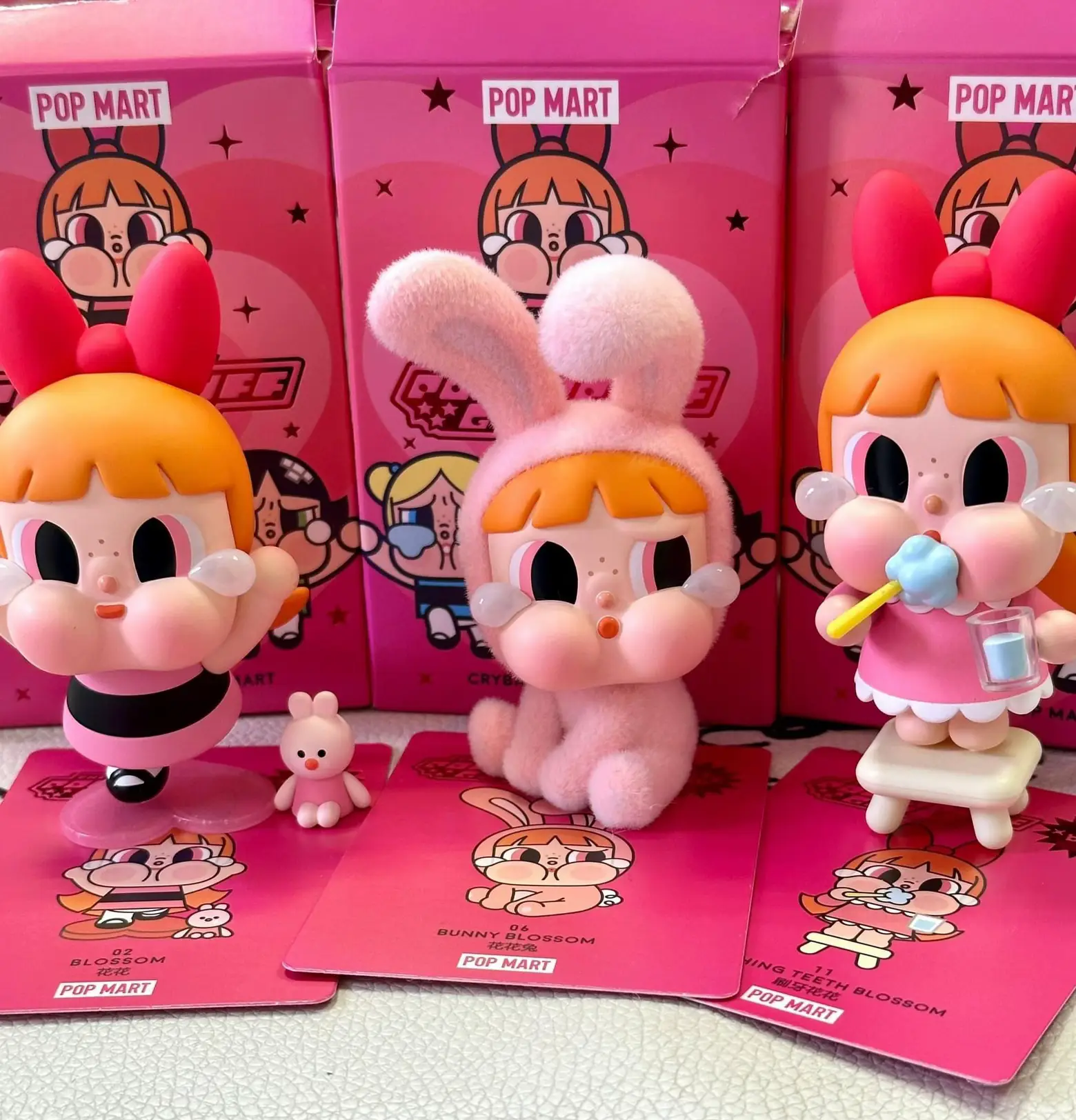 📌วงการที่เข้าแล้วยากก POPMART CRYBABY x Powerpuff Girl | แกลเลอรีที่โพสต์โดย nuntika | Lemon8