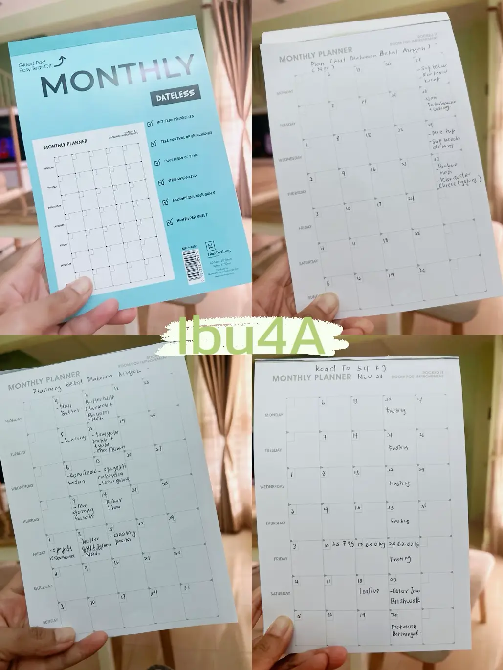 Monthly Planner | Galeri disiarkan oleh Ibu4A_CikguAin | Lemon8