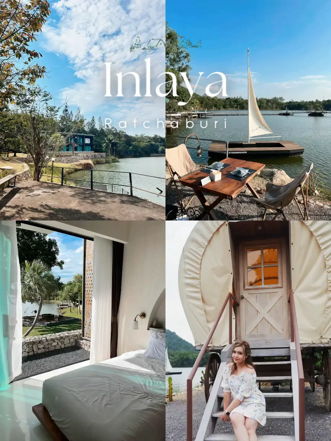 Inlaya Resort : Lake view ฟีลเมืองหนาว 🏞️⛵️🌲🌨️ | แกลเลอรีที่โพสต์โดย ♡︎ sunidiary ㋛ | Lemon8