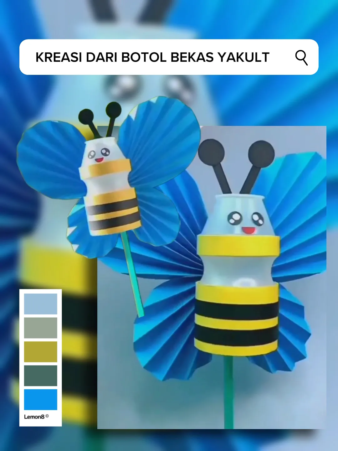 KREASI UNIK DARI BOTOL BEKAS YAKULT | Video dipublikasikan oleh handycraft 🌐 | Lemon8