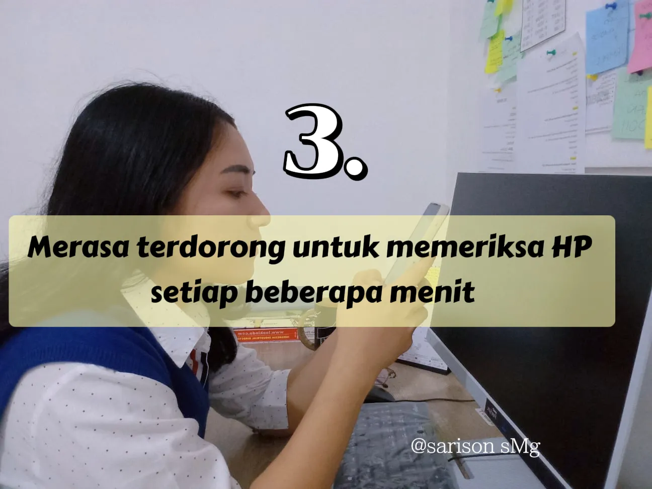 Kenali tanda kecanduan HP 📱📞 🚨 | Galeri diposting oleh Sarison sMg | Lemon8