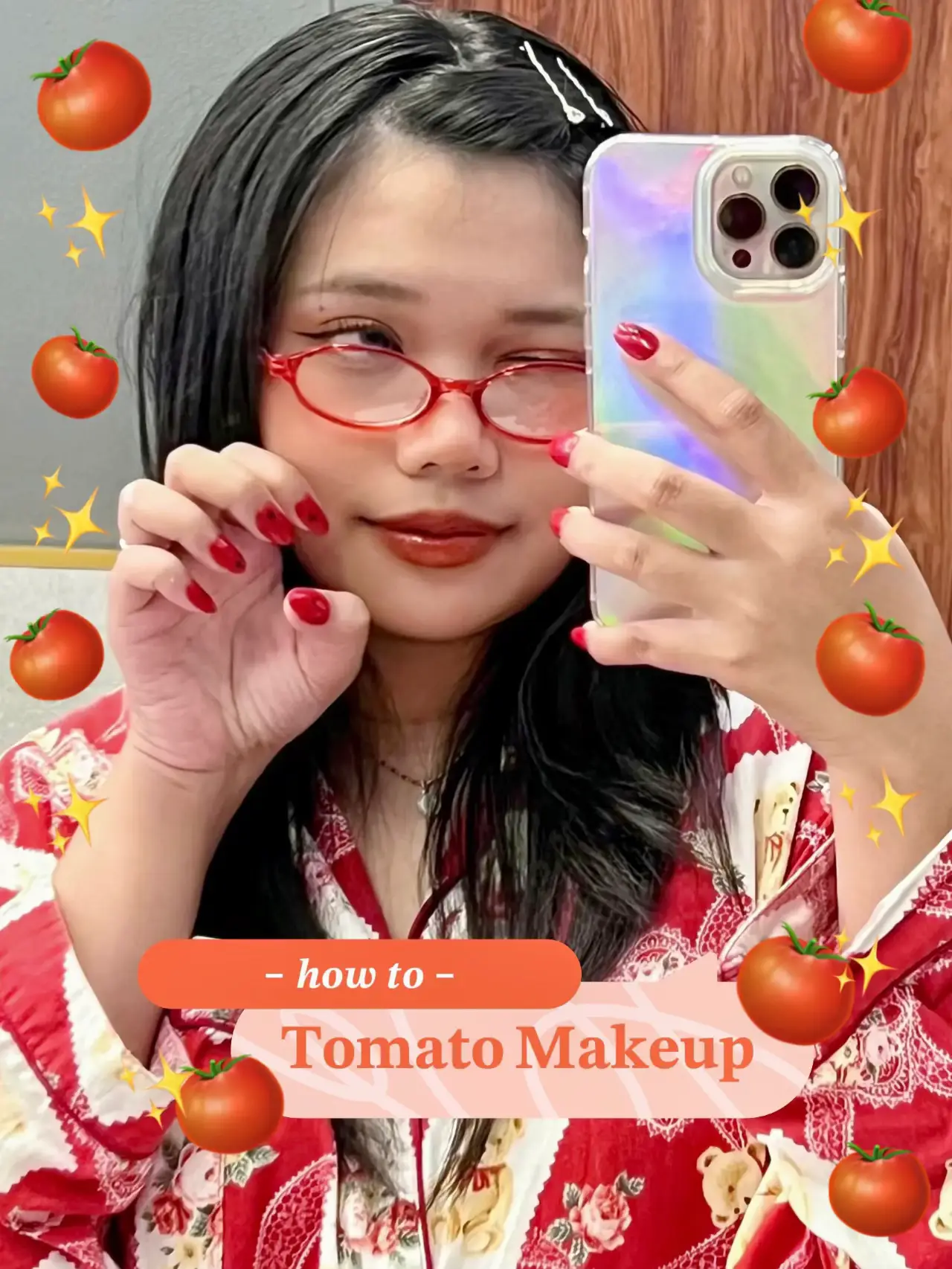 🍅 Tomato Makeup 🍅 แต่งหน้าโทนส้มๆแดงๆ น่ารัก ขี้เล่นสุดๆ 💖 | วิดีโอที่ ...