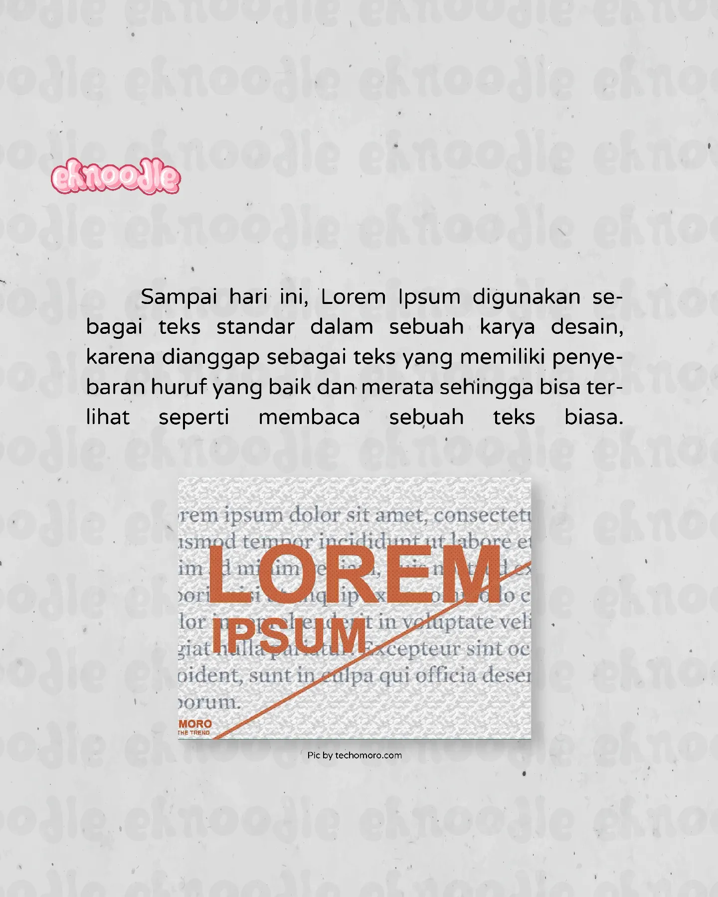 Sejarah & Makna Lorem Ipsum | Galeri diposting oleh Ehnoodle | Lemon8