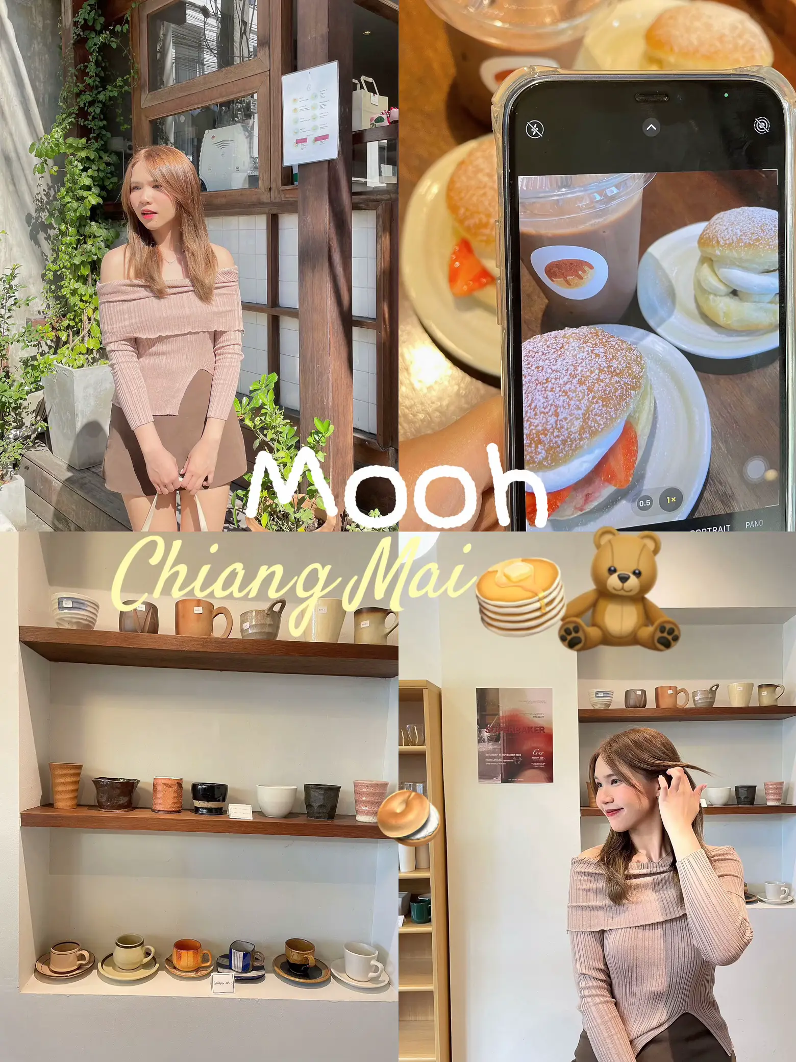 Mooh 🧸🥞ร้านโดนัทสุดคิ้วท์ที่เชียงใหม่ | แกลเลอรีที่โพสต์โดย IG : Dewsita🍒 | Lemon8