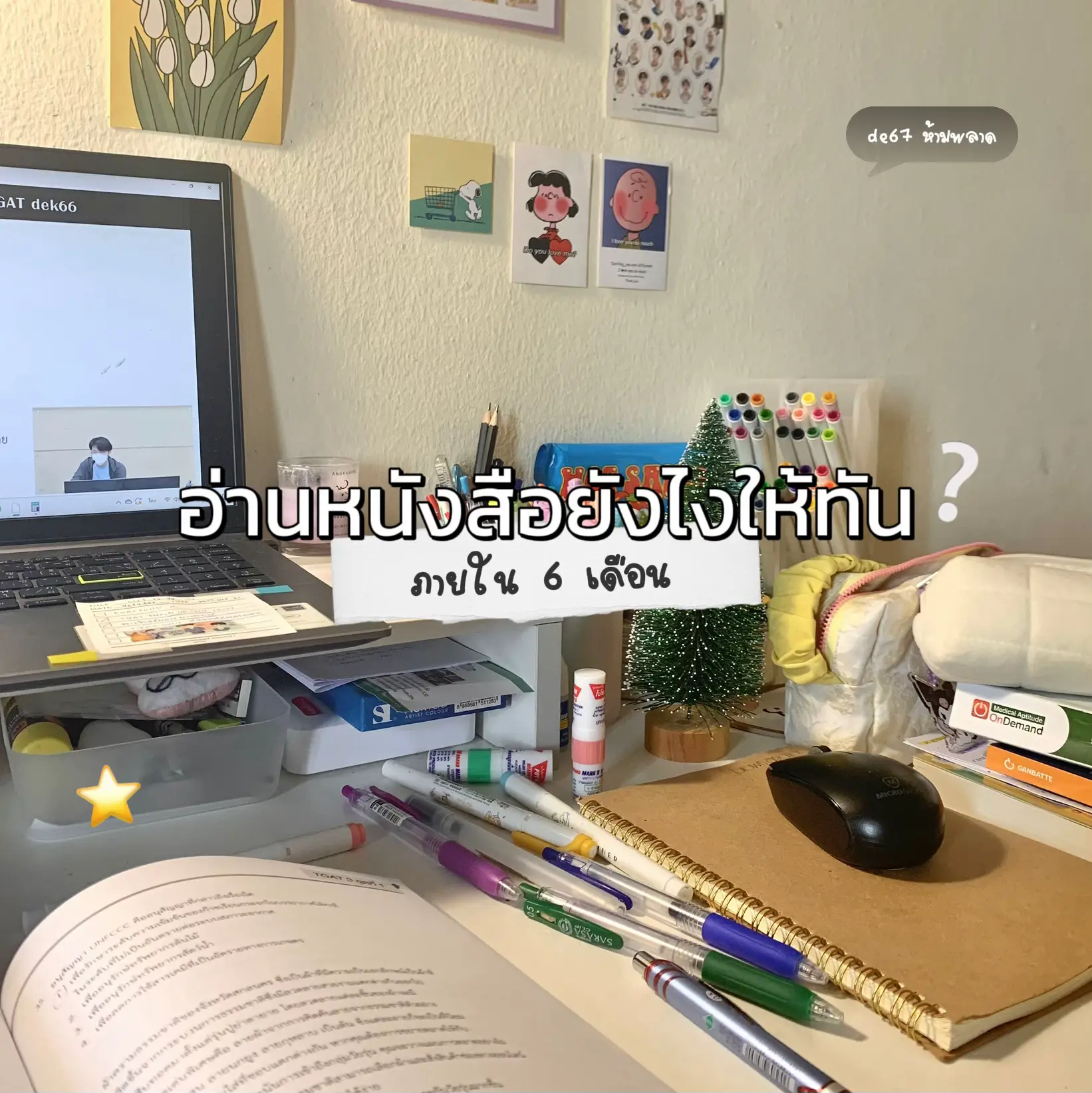 อ่านหนังสือยังไงให้ทัน ภายใน 6 เดือน ฉบับ #dek66 💡 | แกลเลอรีที่โพสต์โดย yni ⭐️🍅🥦 | Lemon8