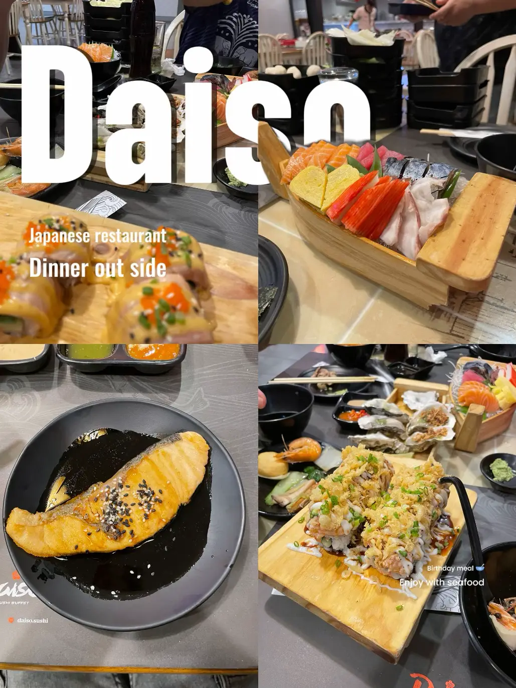 ไดโสะ ร้านอาหารญี่ปุ่นลำปาง 🍣 (Daiso Sushi 🇯🇵) ⭐️⭐️⭐️⭐️🥣🍫