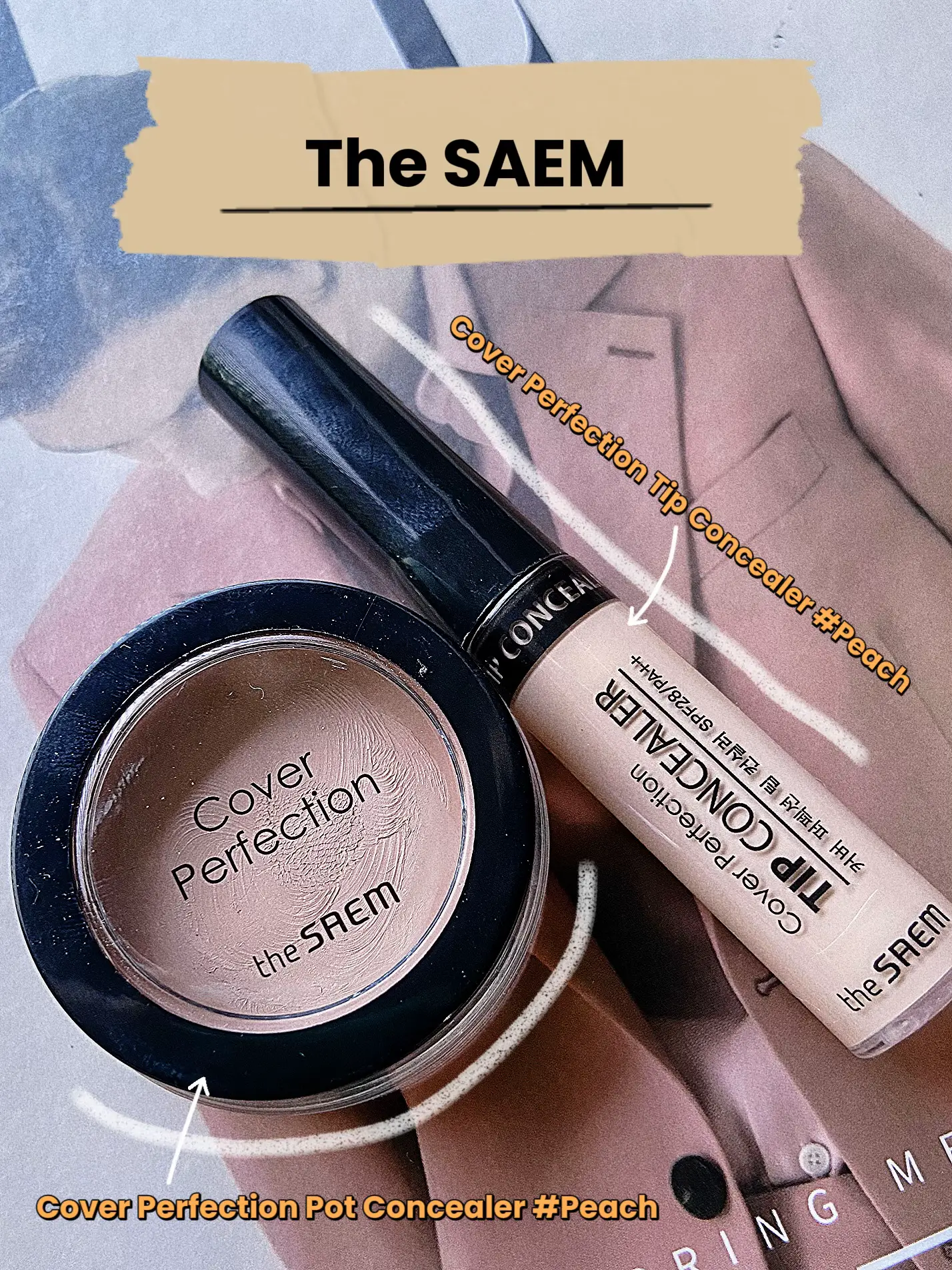 The SAEM concealer สี Peach | แกลเลอรีที่โพสต์โดย #CH | Lemon8