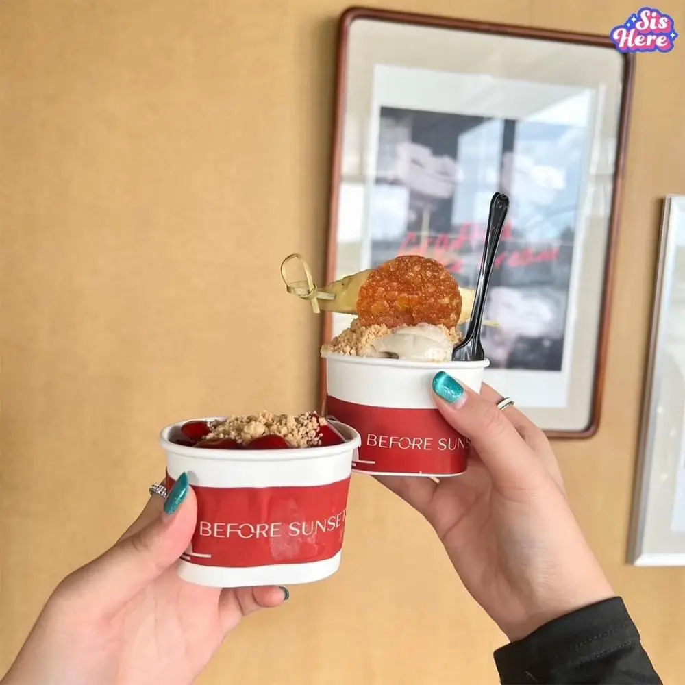 BEFORE SUNSET ร้านไอติมโฮมเมดบรรยากาศดี🍦 | แกลเลอรีที่โพสต์โดย Sis Here | Lemon8