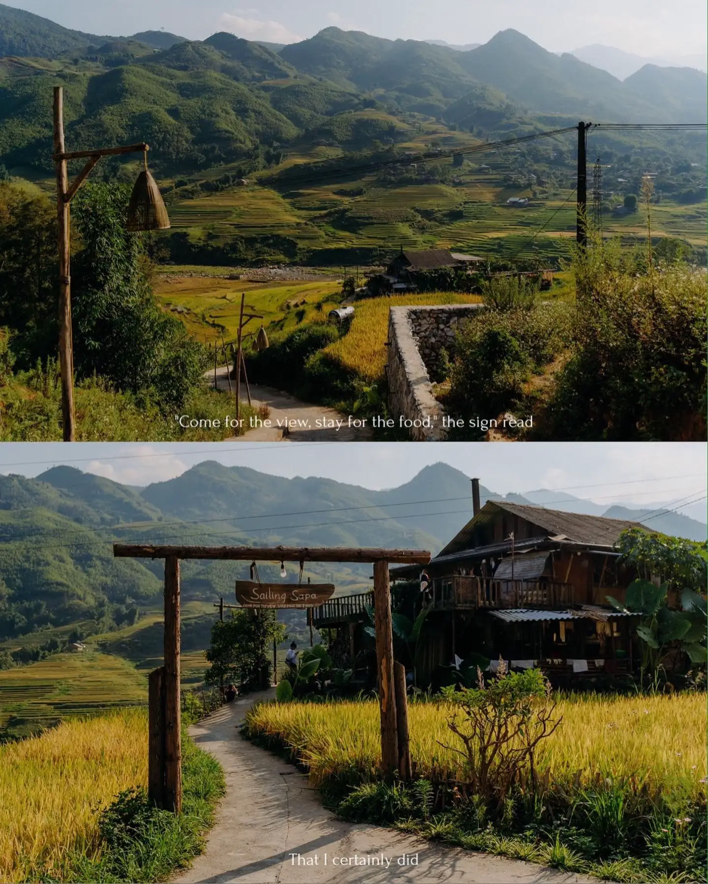 SAPA - Cafe with an amazing view of rice terraces | Gallery posted by ...