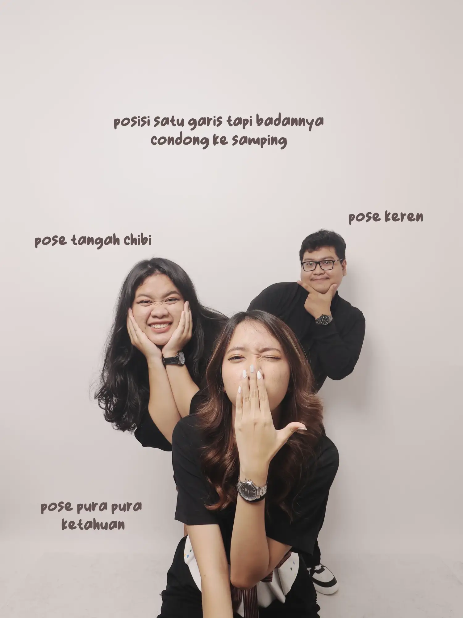 - Ide Pose Foto bertiga Di Self Photo Studio - | Galeri diposting oleh ...