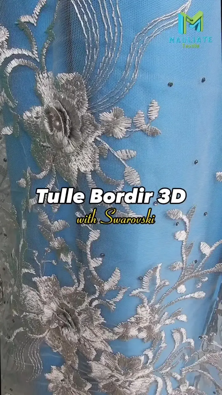 Tile bordir 3D + payet swarovski | Video dipublikasikan oleh Maulite ...