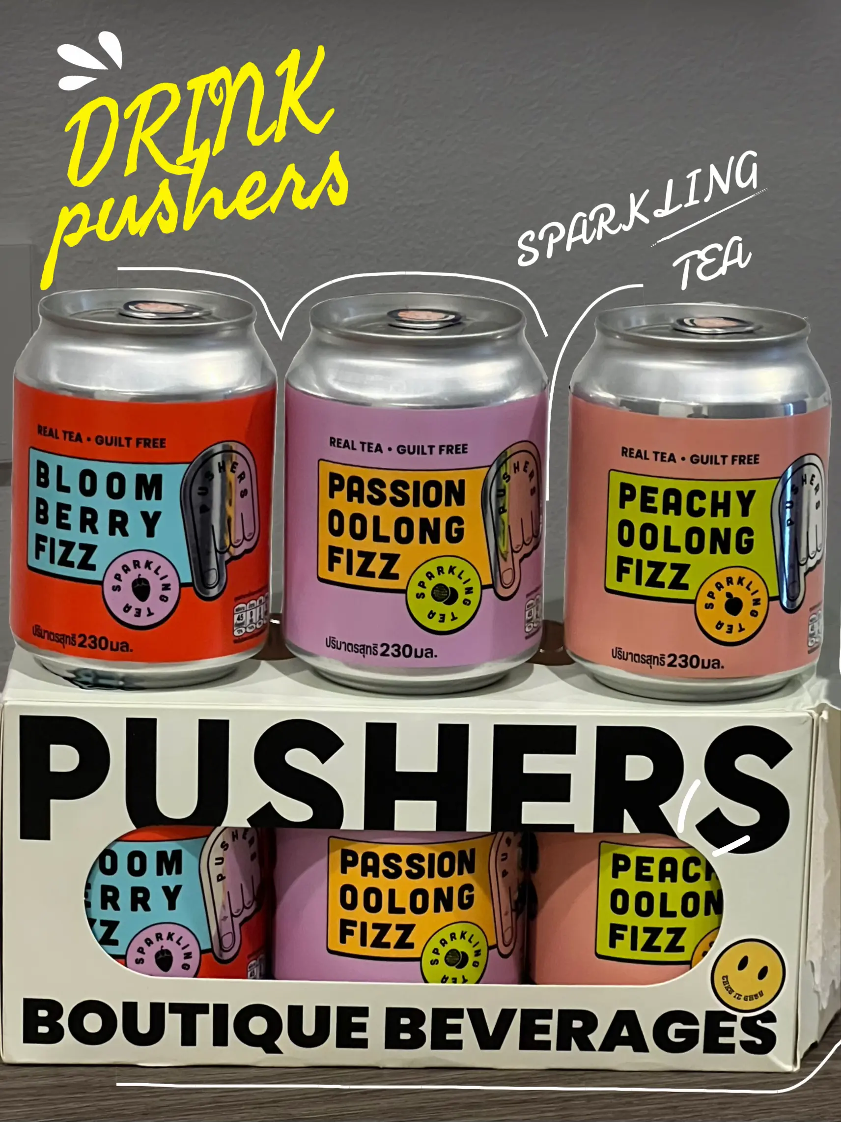DRINK PUSHERS / Sparkling Tea ชาอู่หลง ซ่า สดชื่น🥶🫶🏻 | แกลเลอรีที่โพสต์ ...