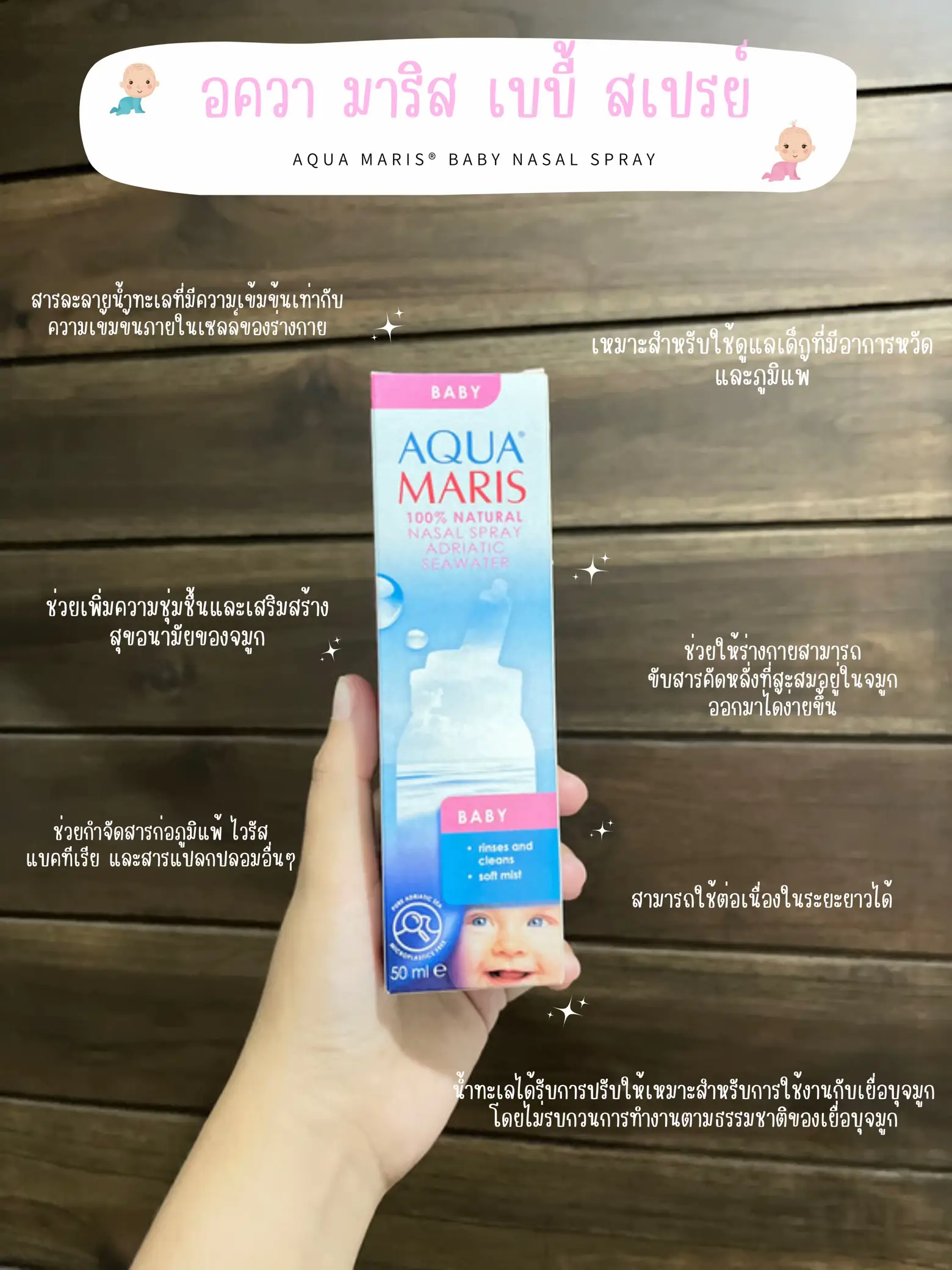💗Aqua Maris Baby Nasal Spray 💗สเปรย์พ่นจมูกสำหรับเด็กอ่อน | แกลเลอรีที่ ...