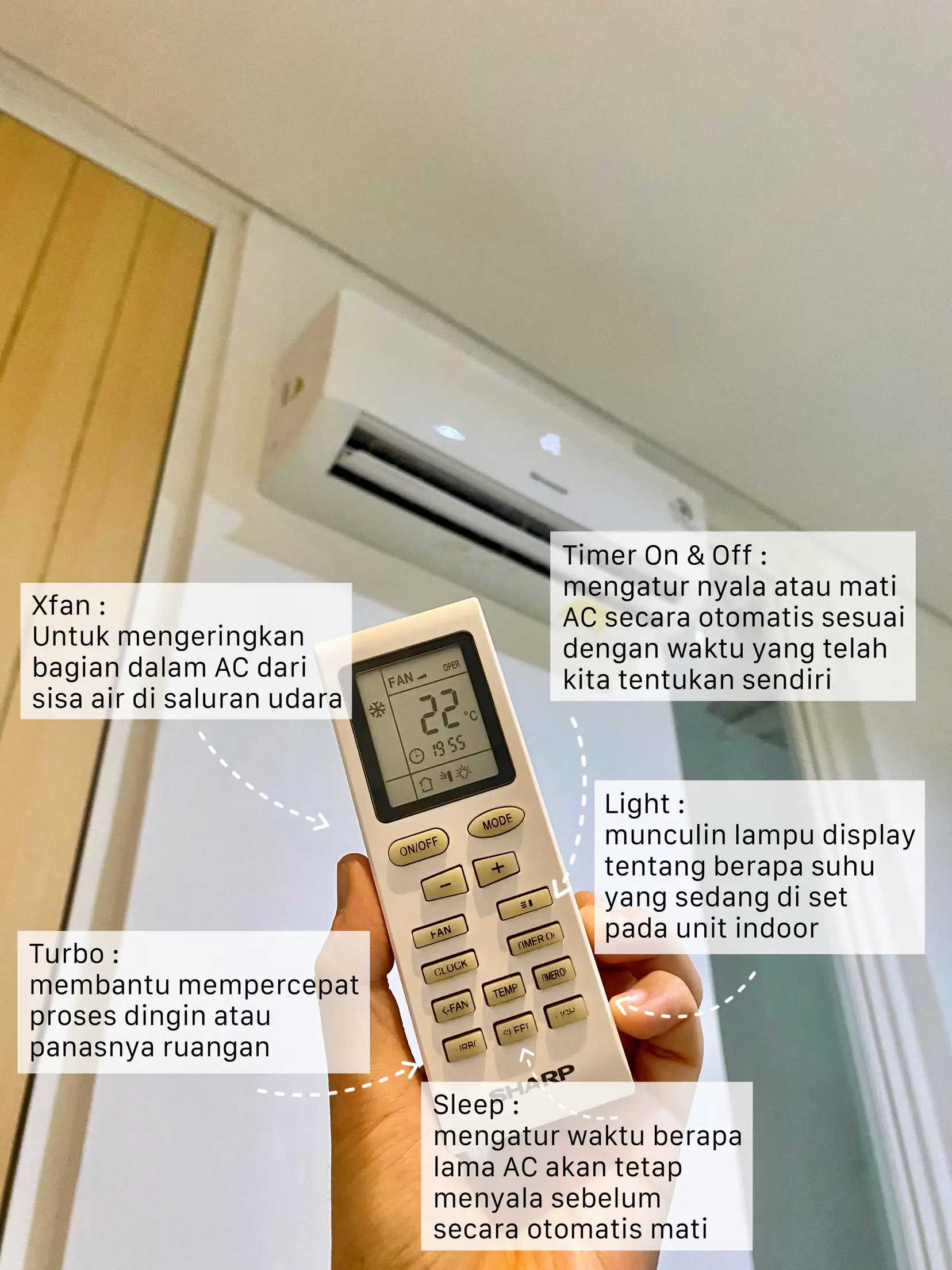 Fungsi Tombol Remote Ac Sharp Terbaru - Pencarian Lemon8