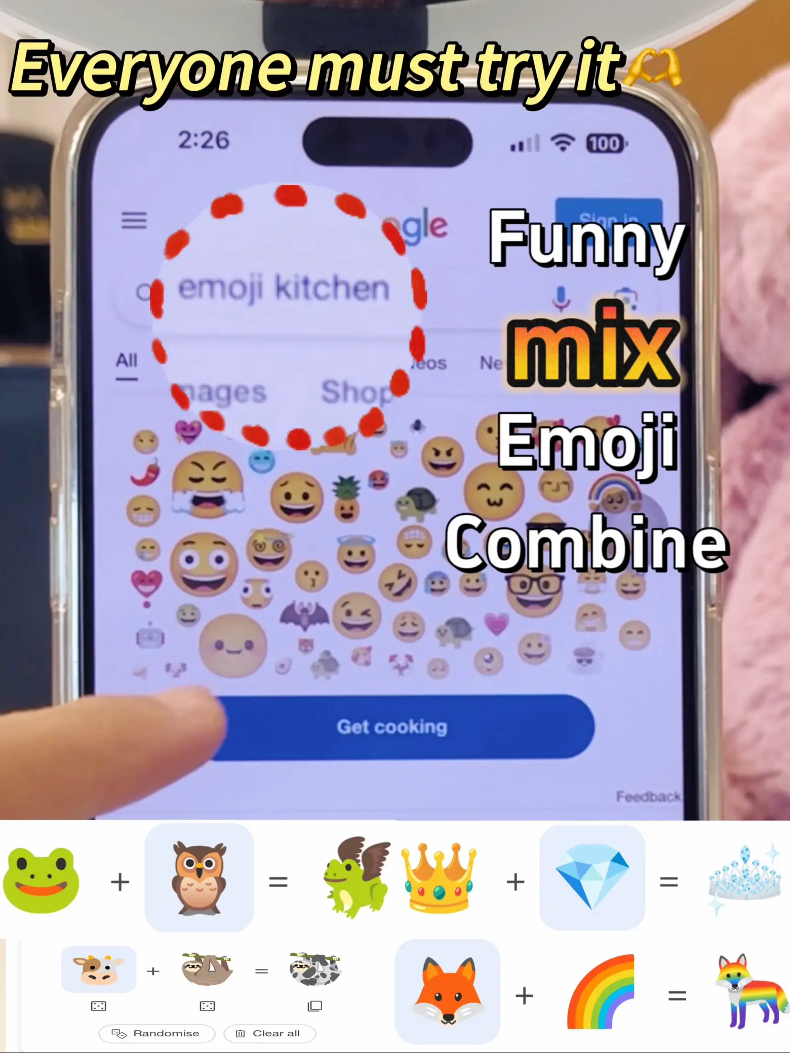 Random remix “Emoji Kitchen” can play in Google | Video diterbitkan oleh Tech Blogger | Lemon8