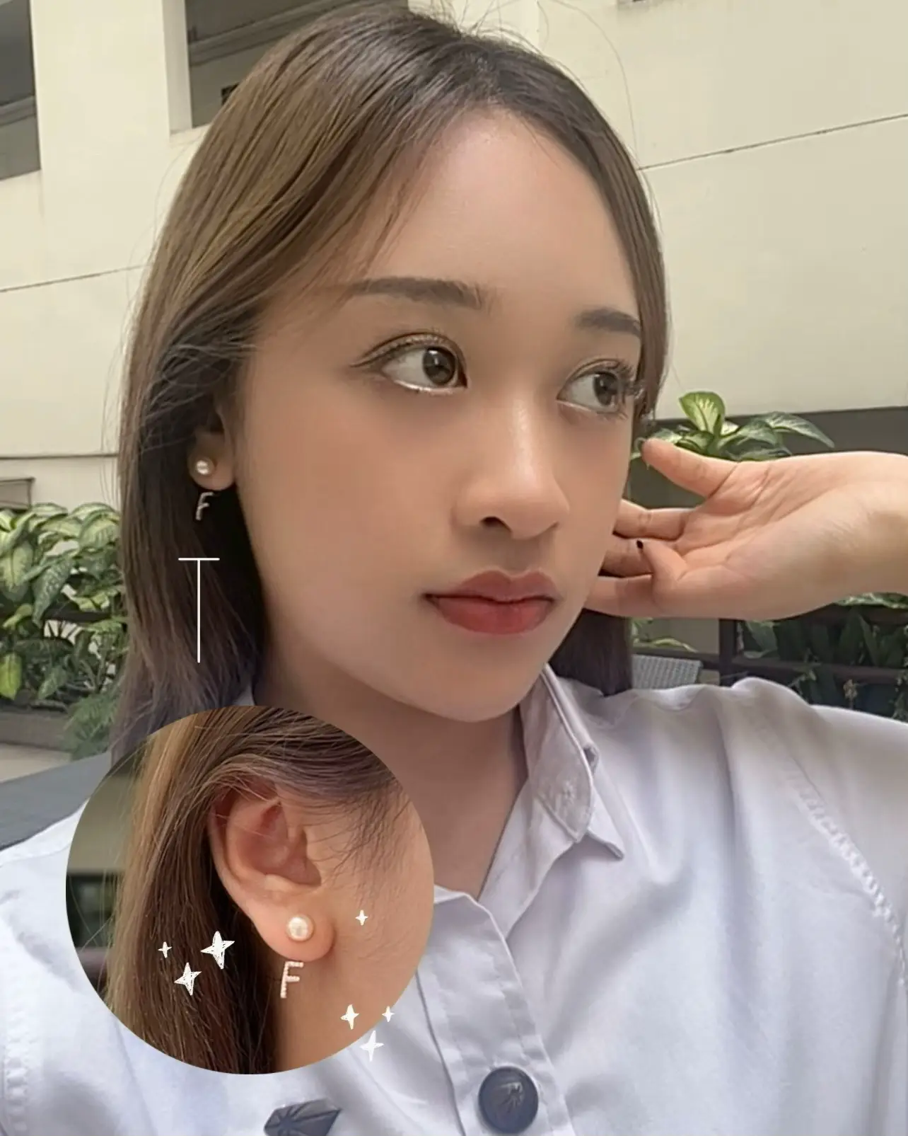 Initial Pearl ︎ ต่างหูมุกคู่ใจใส่ไปมหาลัยจาก A.CEMI 🪄 | แกลเลอรีที่ ...