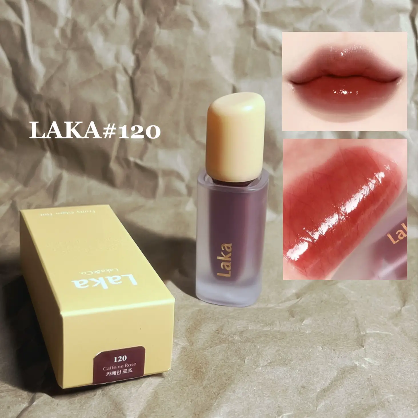 LAKA Fruity Glam Tint #120 #113 🍒🍇 | แกลเลอรีที่โพสต์โดย ชอลอรีวิว ♡ | Lemon8