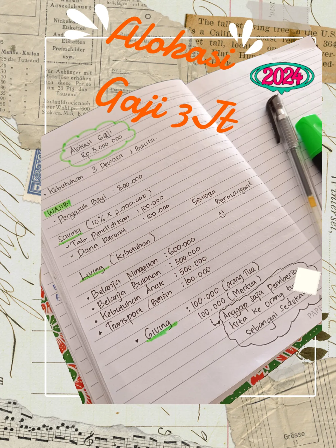 Alokasi Gaji 3Jt | Galeri diposting oleh Intan Lestari | Lemon8