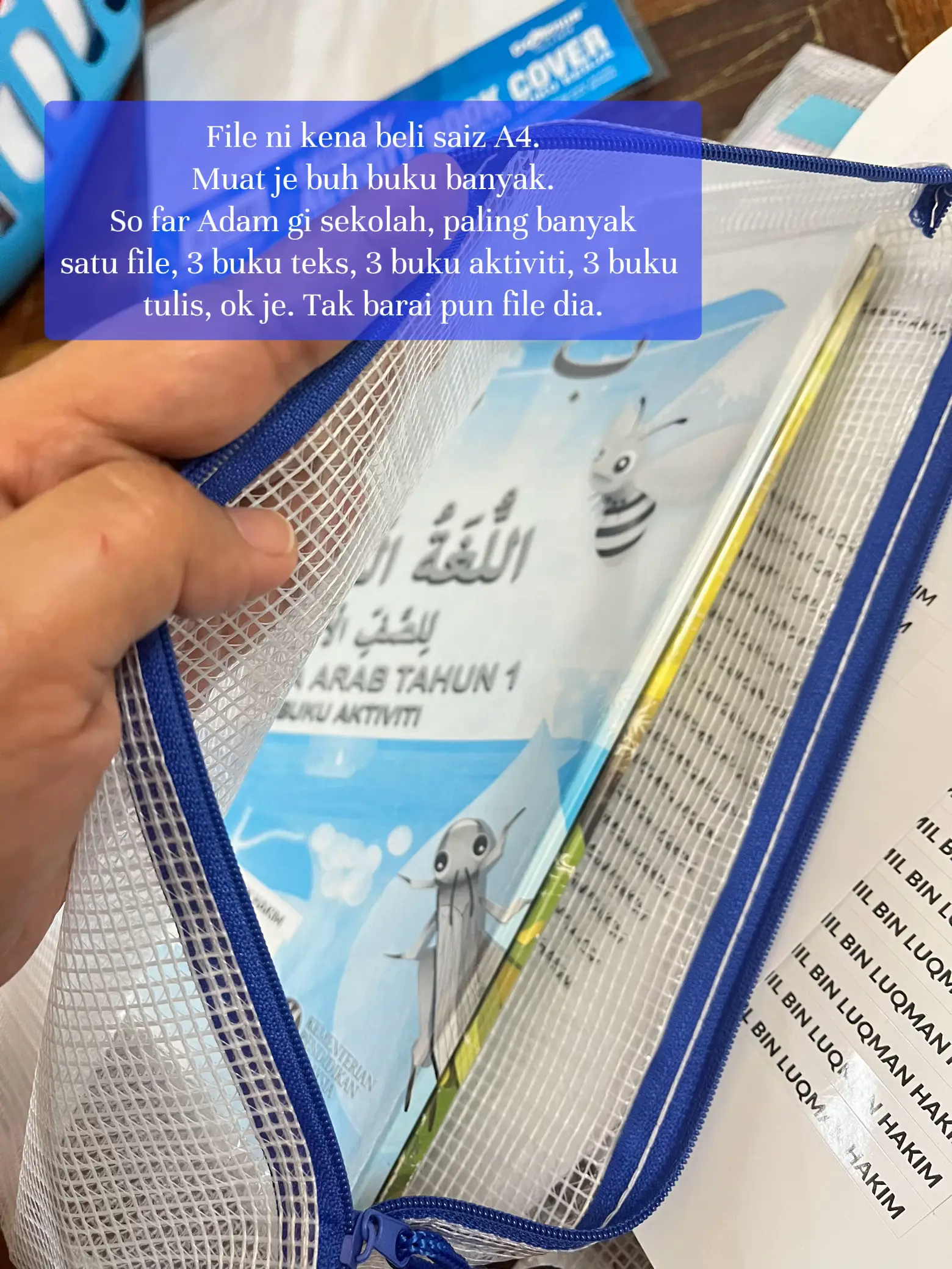 ORGANIZE BUKU SEKOLAH ANAK. LETAK DALAM FILE EASY‼️ | Galeri disiarkan ...