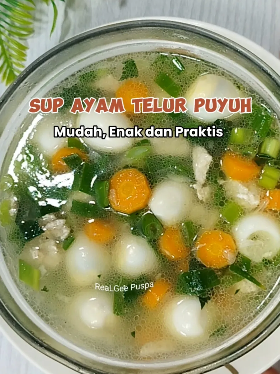 Resep sup ayam telur puyuh Simple | Video dipublikasikan oleh ReaLGee ...