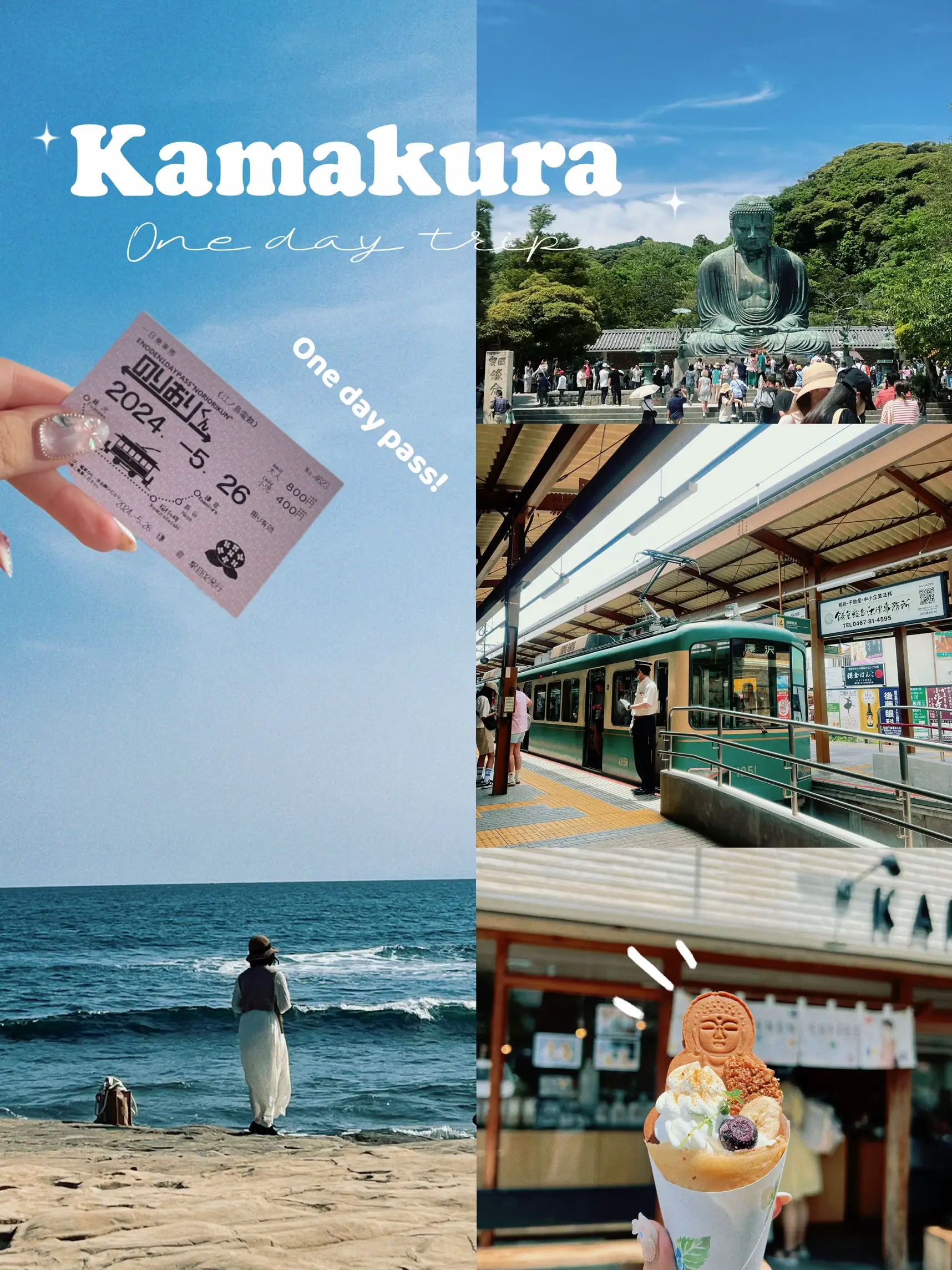 ONE DAY IN KAMAKURA 🇯🇵 เดินทางง่ายนิดเดียว | แกลเลอรีที่โพสต์โดย Babymonm | Lemon8