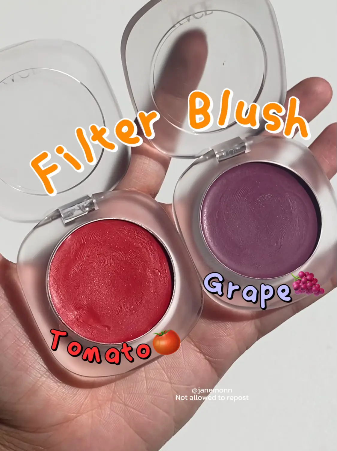 Filter Blush บลัชที่ทาแล้วเหมือนใส่ฟิลเตอร์ ชอบ🥹🍇🍅 | แกลเลอรีที่โพสต์ ...
