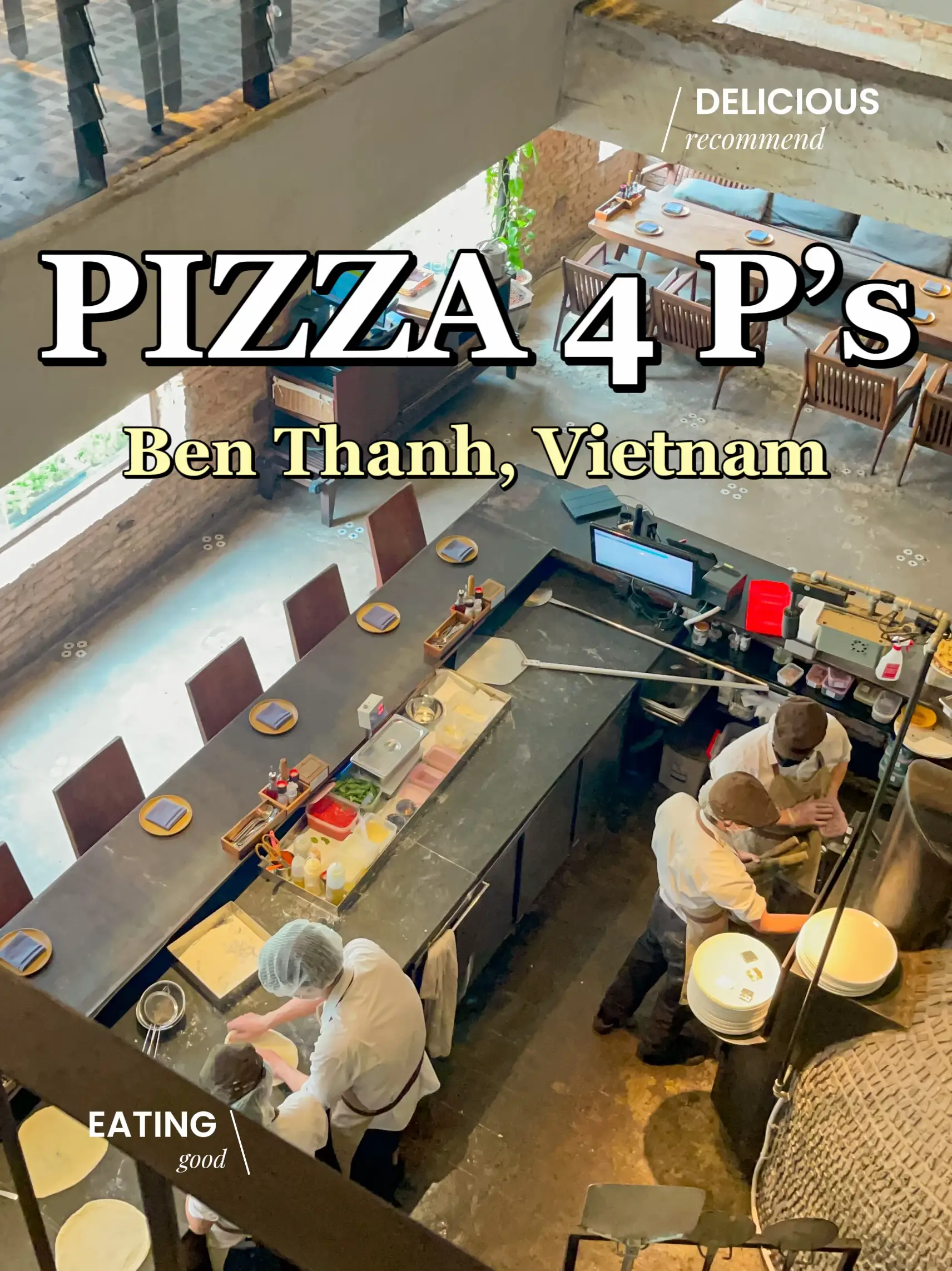 Pizza 4 P’s ที่ตลาดเบ๊ณถั่ญเวียดนาม โคตรอร่อย‼️ | แกลเลอรีที่โพสต์โดย gus_piyathida | Lemon8