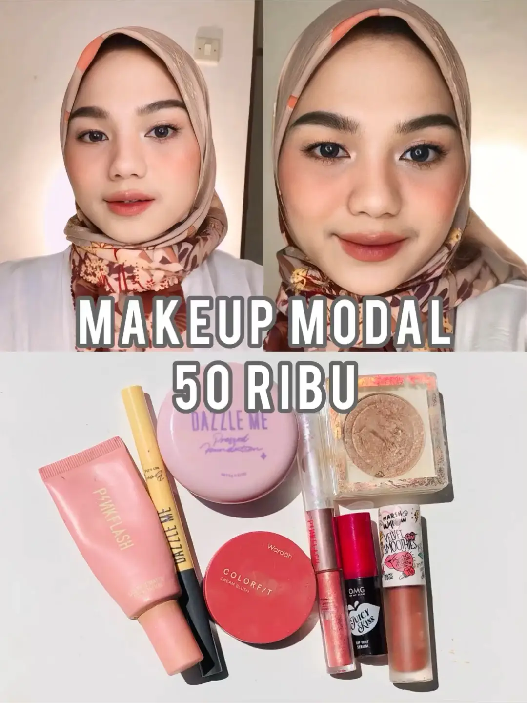 MAKEUP MODAL 50 RIBU | วิดีโอที่เผยแพร่โดย relsyaa | Lemon8