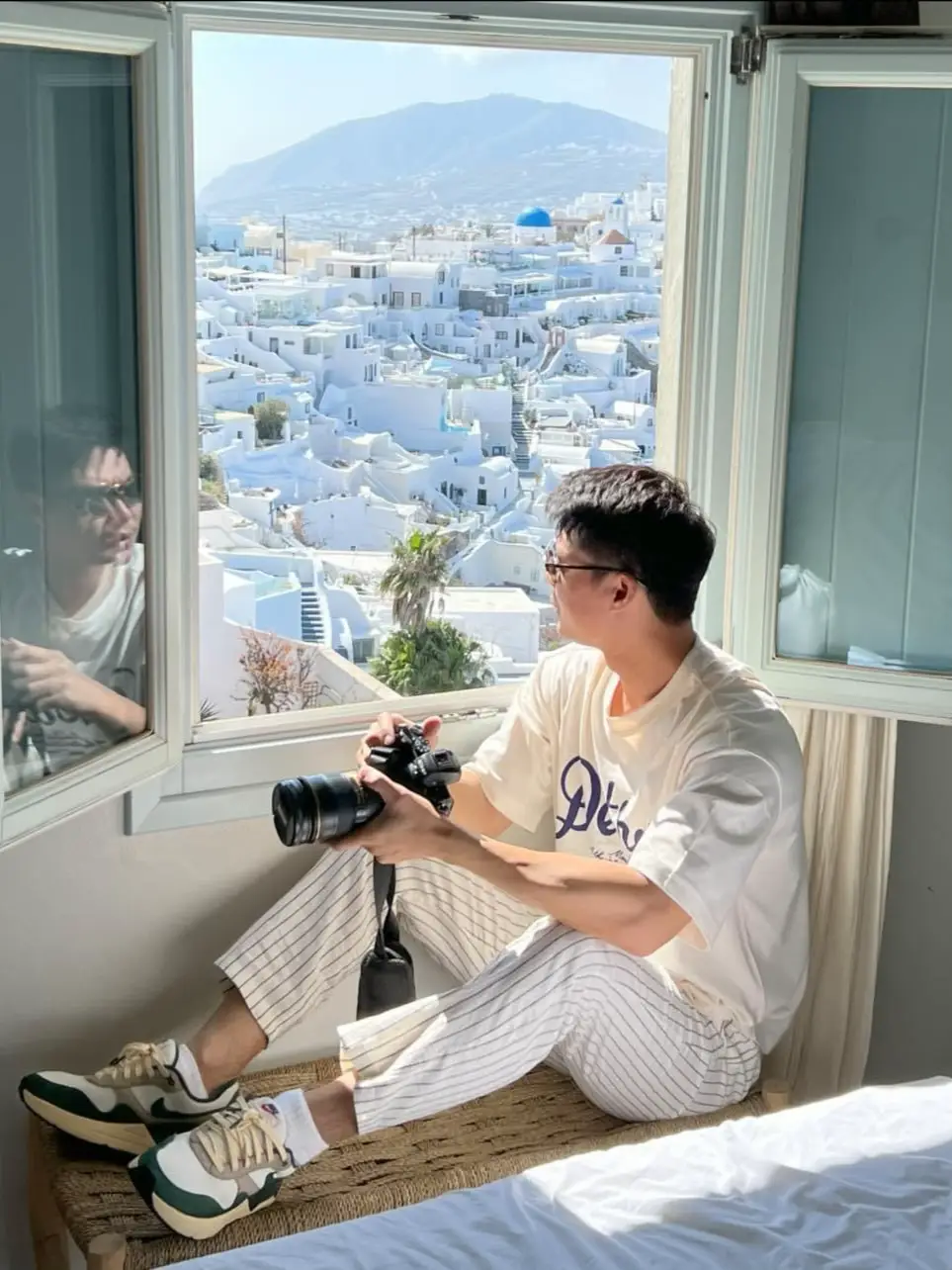 Santorini ประเทศในฝันของผม 💙 | แกลเลอรีที่โพสต์โดย WithMyShutter | Lemon8