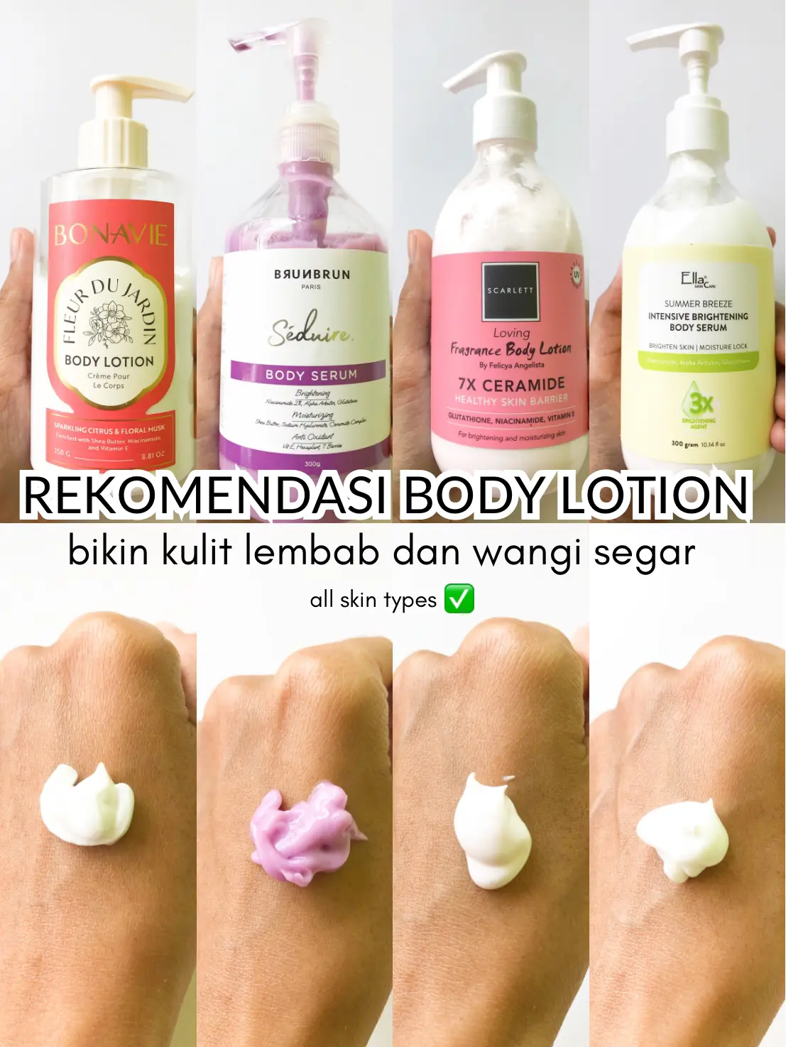 REKOMENDASI BODY LOTION ~ 🍋 | Galeri diposting oleh windaw | Lemon8