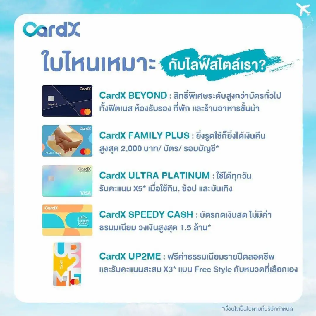 บัตรเครดิต CardX แนะนำการสมัครฟรีโดยเจ้าหน้าที่โดยตรงนะครับ | แกลเลอรีที่โพสต์โดย CardX_By_SCB X ...