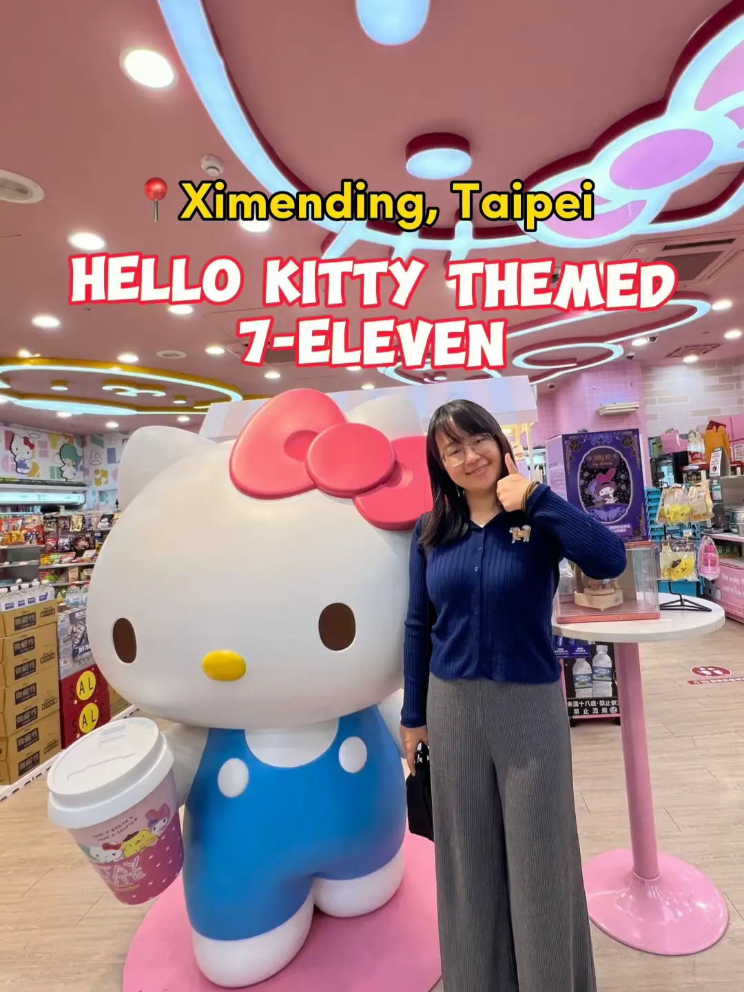 Hello Kitty Themed 711 | Ximending Taipei | Video diterbitkan oleh Winnie 💙 | Lemon8