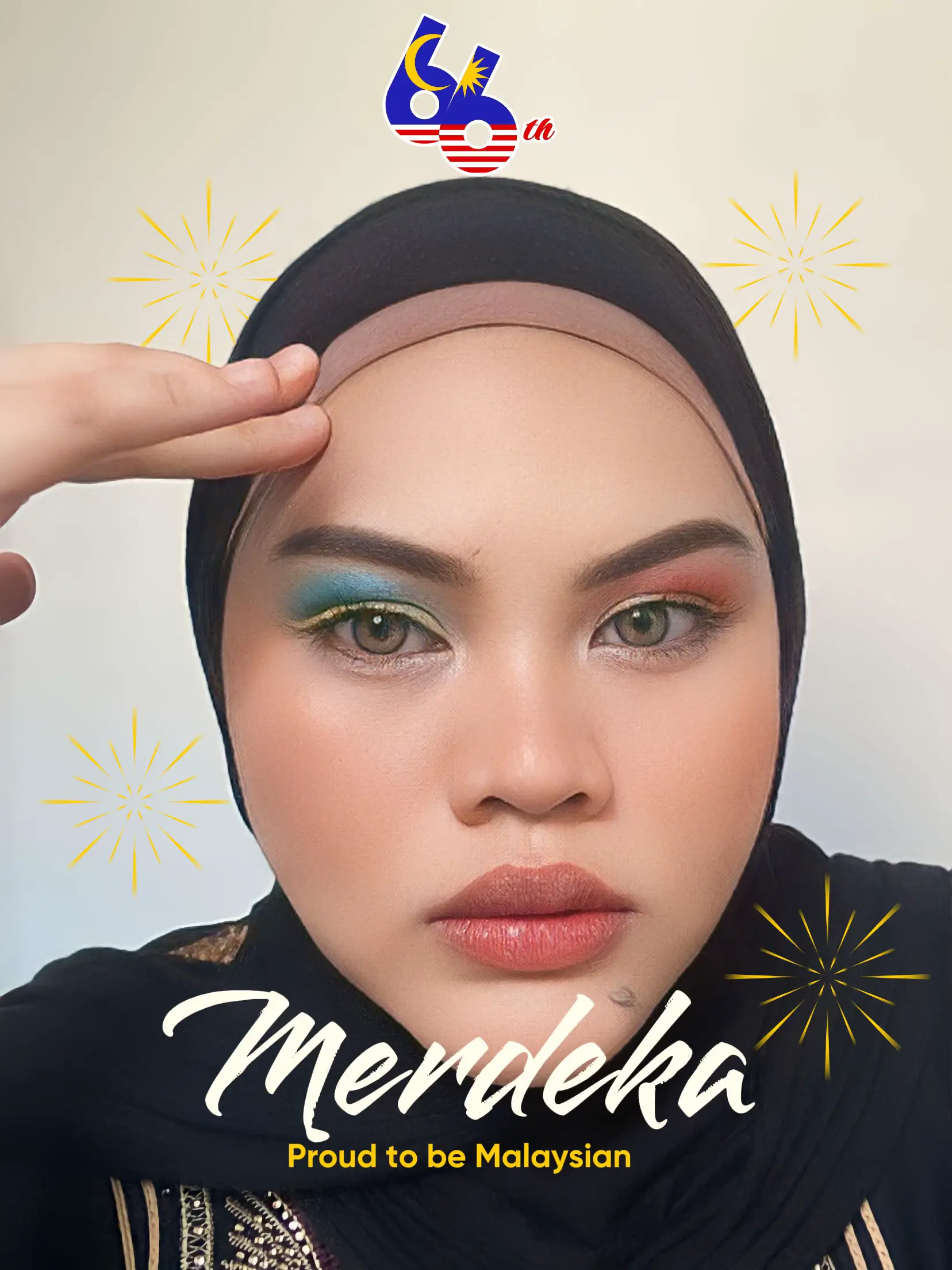 Poses With Merdeka Makeup Look 🇲🇾🌺 | Galeri disiarkan oleh Nursyafiqah ...