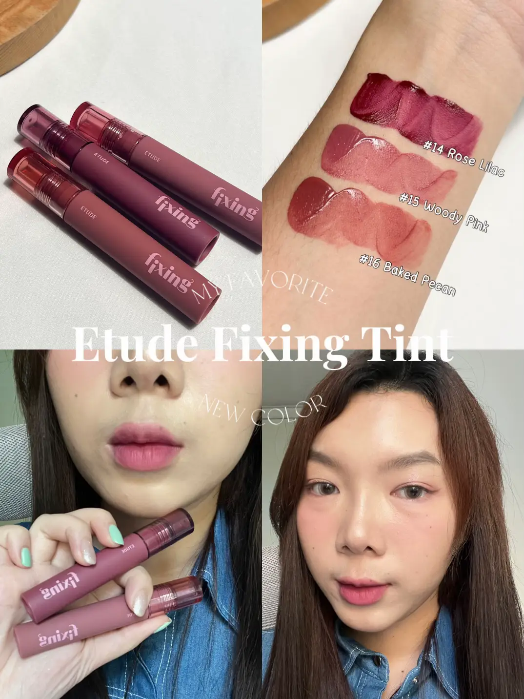Etude Fixing Tint 3สีใหม่ สวยจึ้ง!! | แกลเลอรีที่โพสต์โดย Songje🥨🍂 | Lemon8
