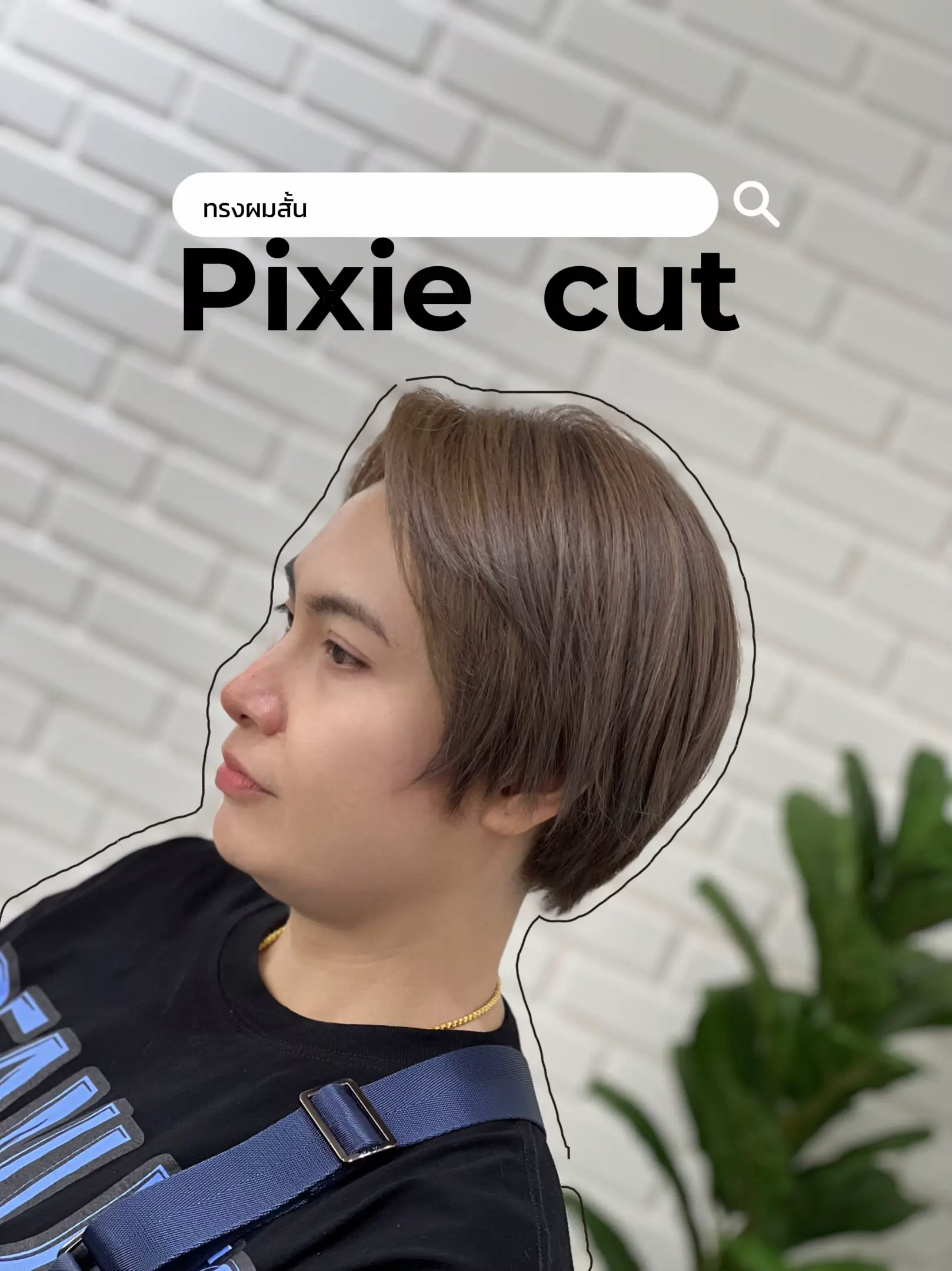 ทรงผม pixie cut + brown beige ทรงผมสั้น | แกลเลอรีที่โพสต์โดย Rabbitholesalon | Lemon8