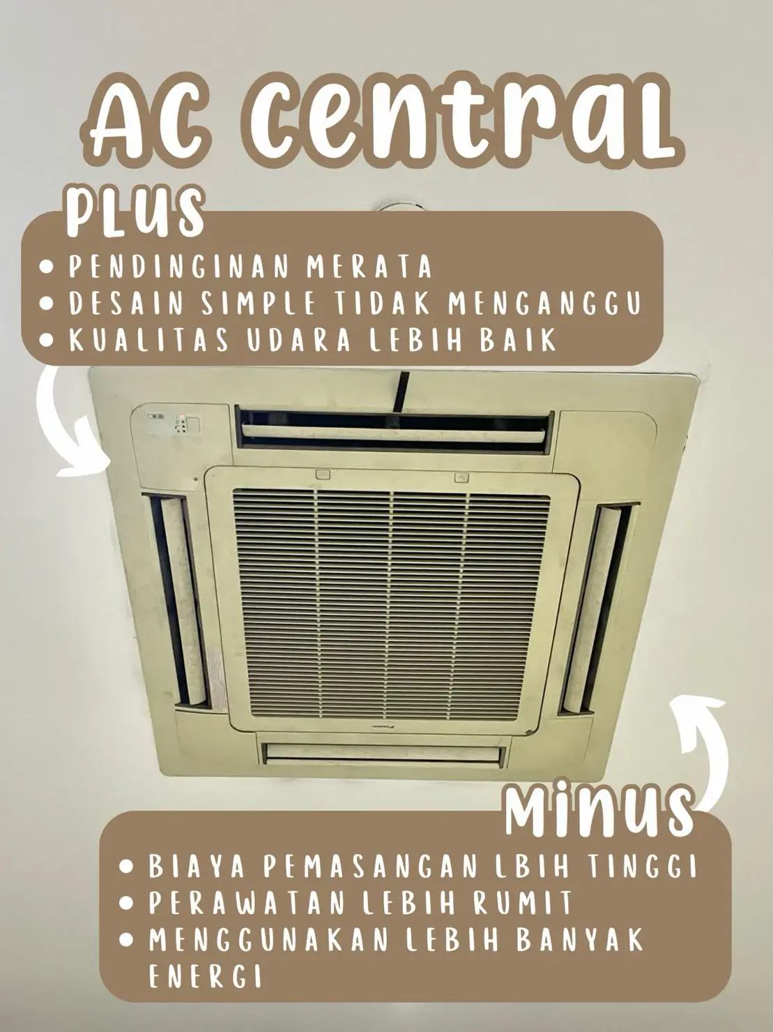 PERBEDAAN AC CENTRAL & AC SPLIT👌🏼 MENDING YG MANA? | Galeri diposting ...