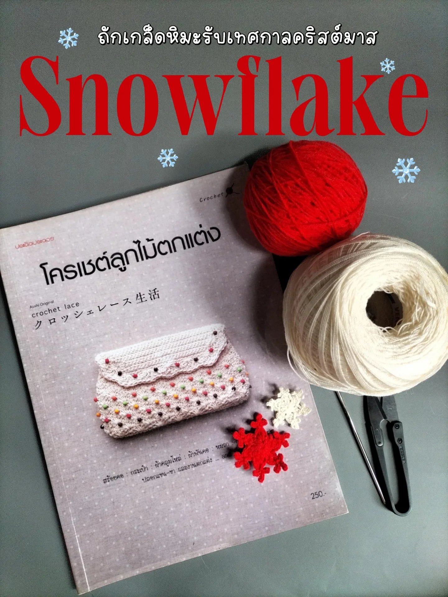️ มาถักเกล็ดหิมะ สำหรับเทศกาลคริสต์มาสกันค่ะ | แกลเลอรีที่โพสต์โดย LittleStitch | Lemon8