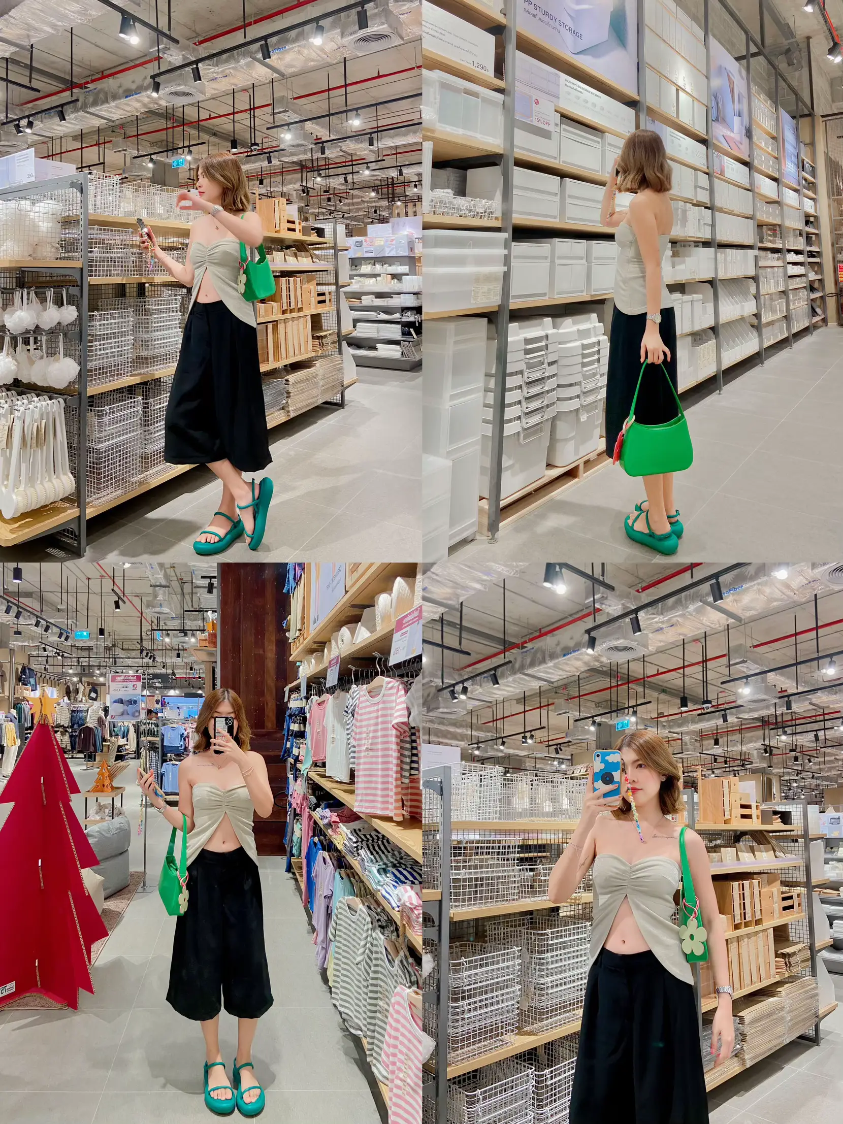 แต่งตัวถ่ายรูปเล่นใน MUJI กันนน🤎🤍 | แกลเลอรีที่โพสต์โดย SuperCat | Lemon8