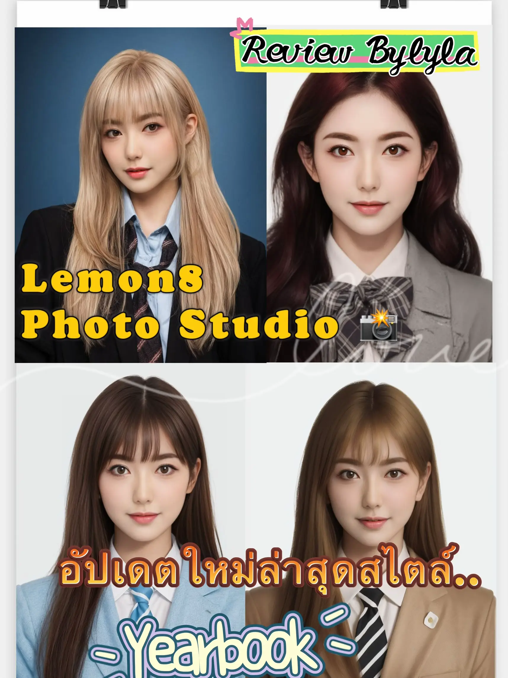 How to New Photo Studio สไตล์Yearbookสวยได้ ใน 1 นาที | Gallery posted by @ReviewByLyla | Lemon8