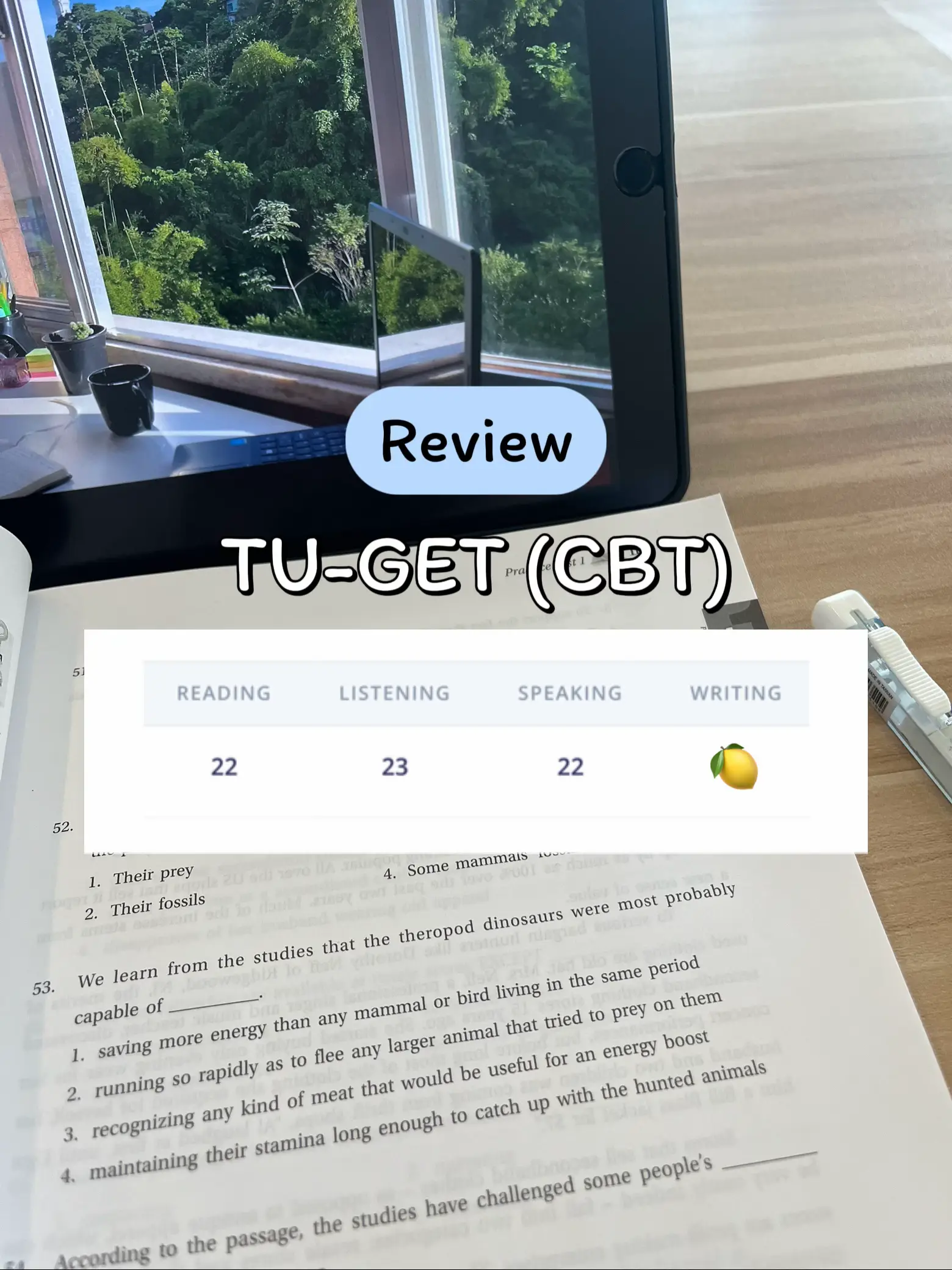 รีวิวสอบTU-GET(CBT) ️ | แกลเลอรีที่โพสต์โดย kunpaow | Lemon8