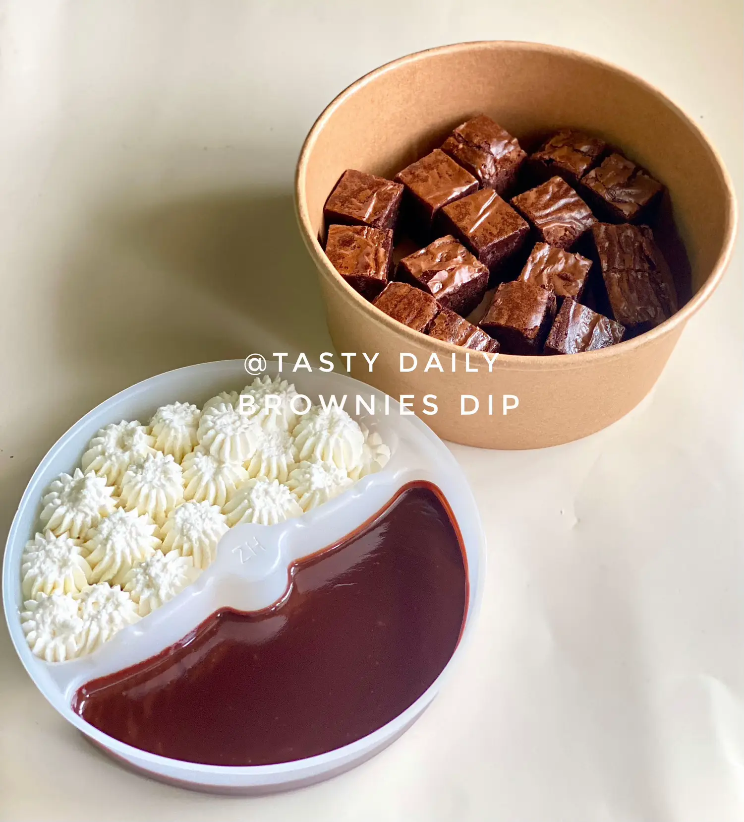 Brownies Dip 🍫 | แกลเลอรีที่โพสต์โดย TASTY DAILY | Lemon8